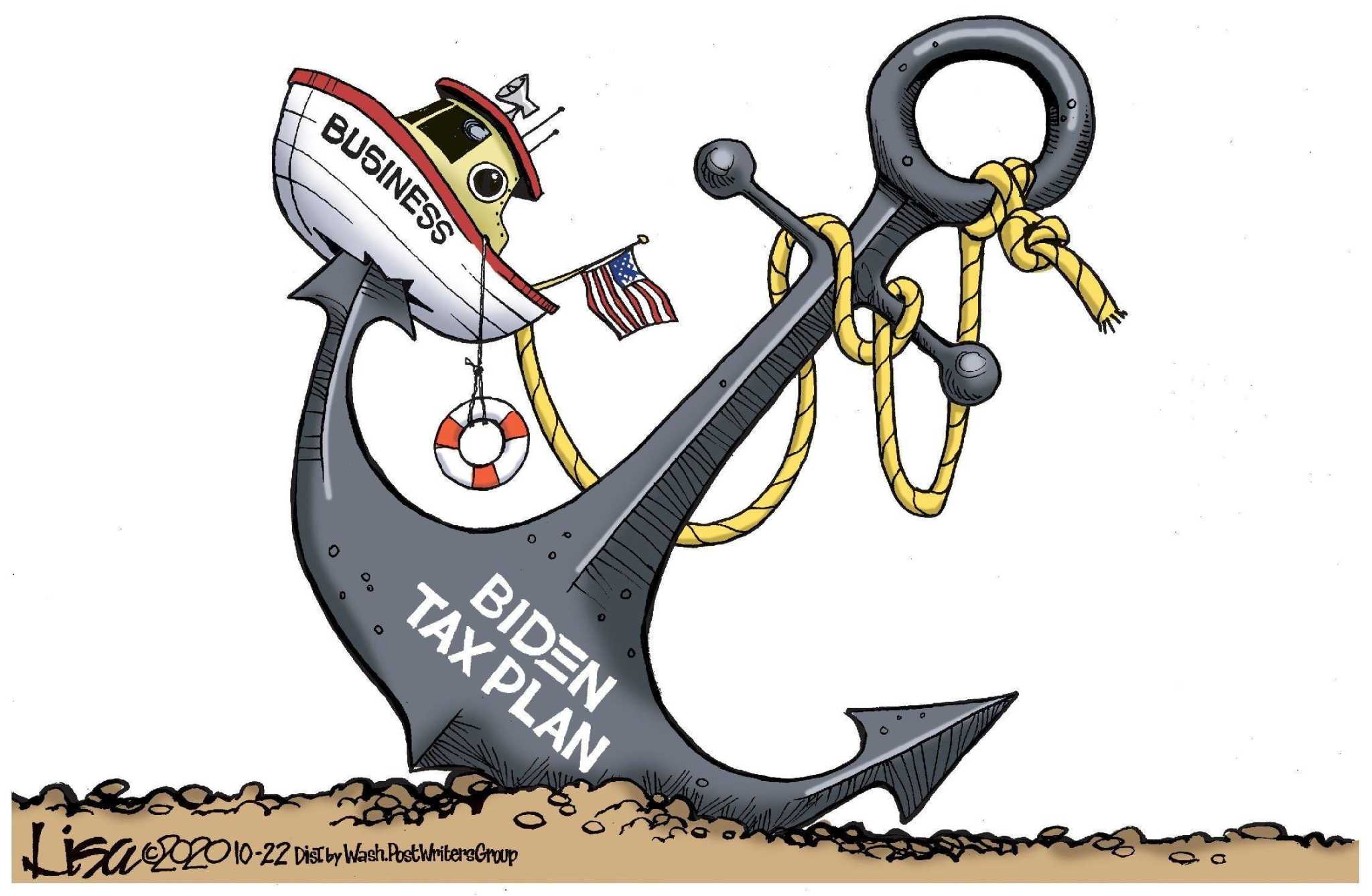Editorial cartoon: Sinking ship