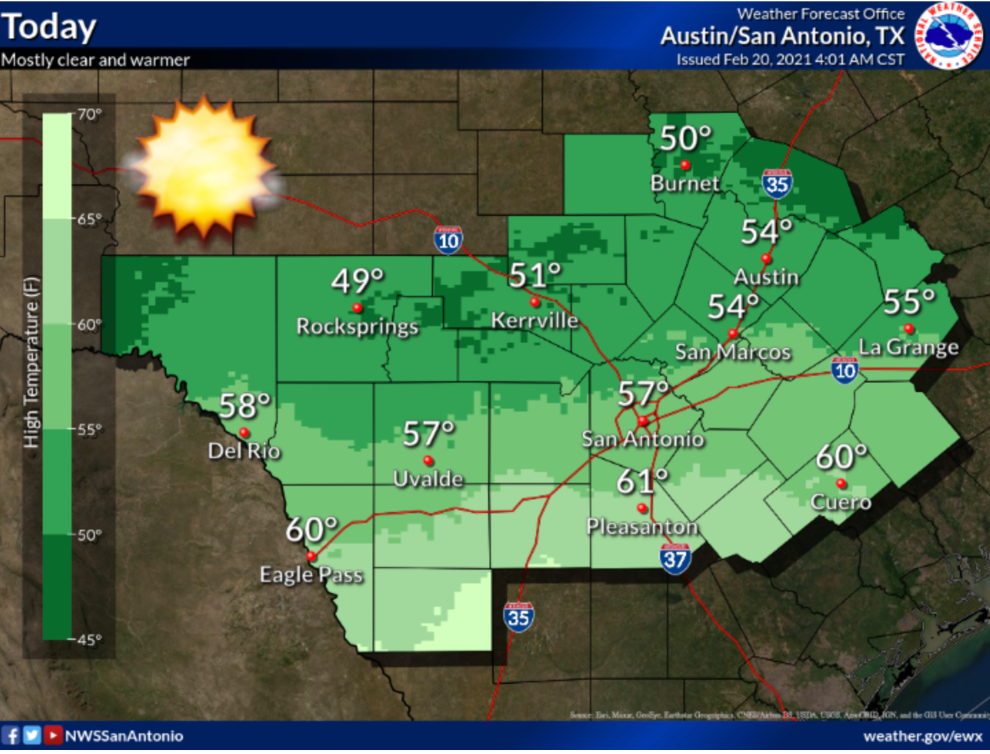 Austin weather forecast for Saturday following storm