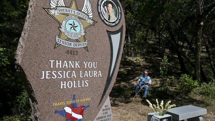 Memorial unveiled for Travis County deputy killed in September floods