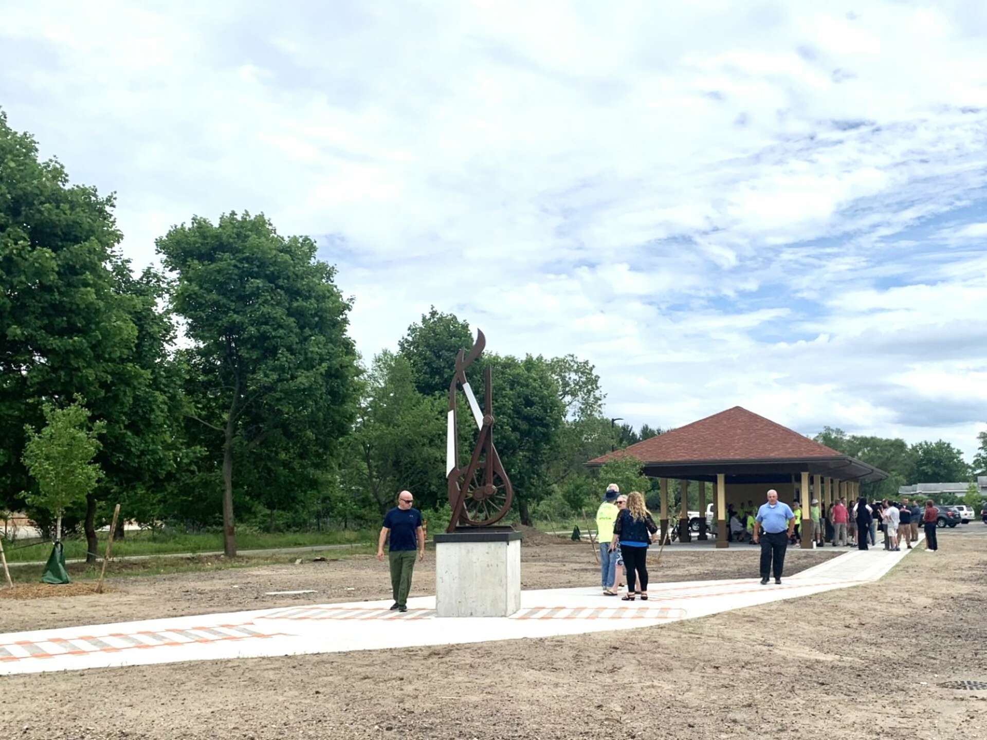 Big Rapids opens Depot Trailhead Park at White Pine Trail entrance