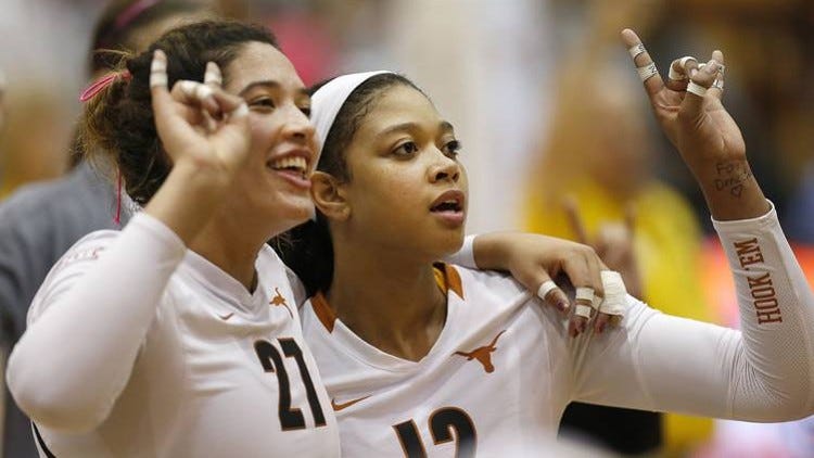 Big 12-leading Texas sweeps TCU as Morgan Johnson sets a career mark