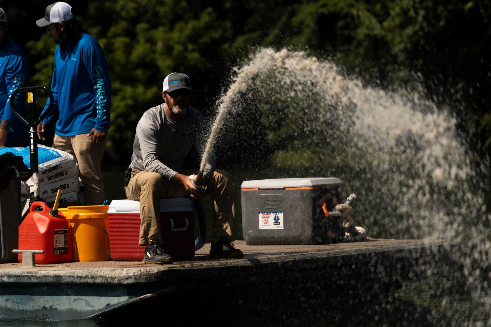 Austin Watershed Protection and EutroPHIX treat algae in Lady Bird Lake