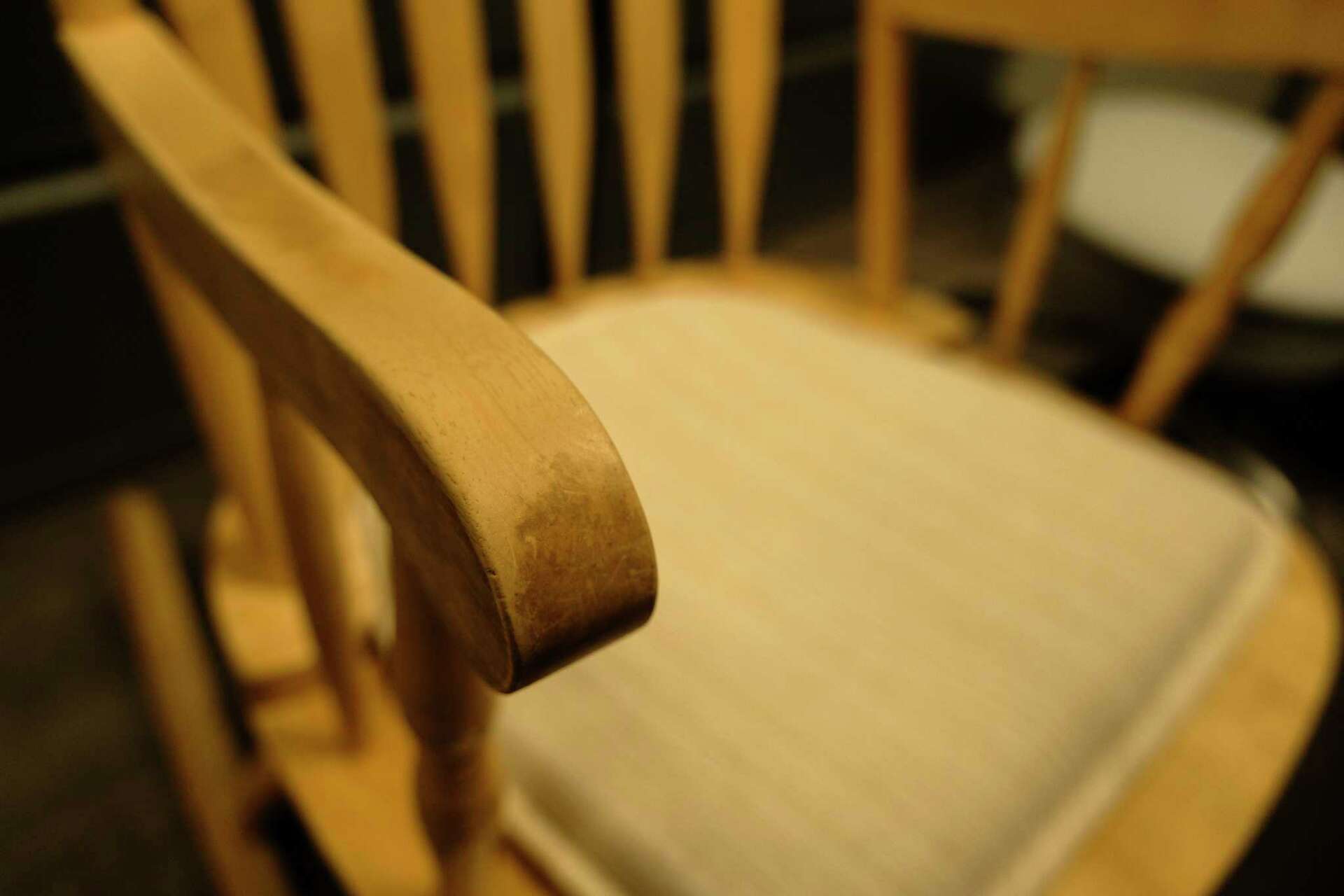 After 50 years of soothing babies, this old chair keeps rocking on