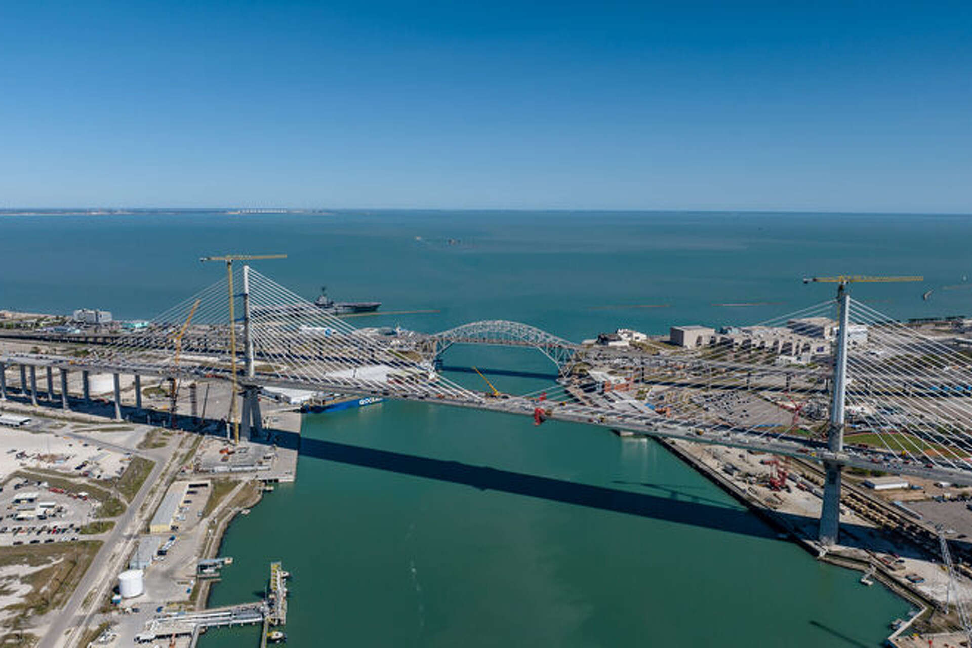 U.S.' longest cable-stayed bridge debuts in South Texas
