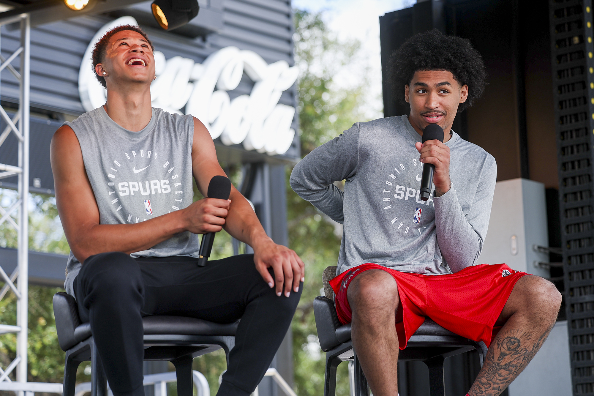 Spurs rookies Dylan Harper, Carter Bryant excited to be teammates