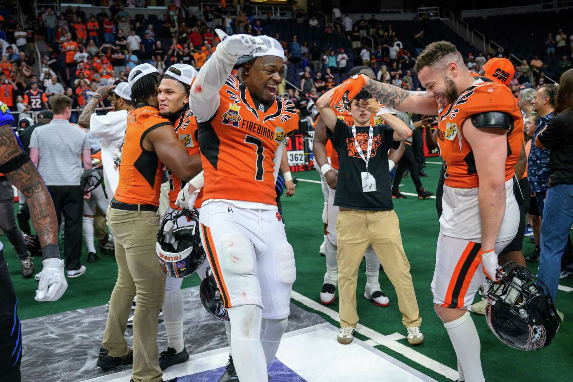 Albany Firebirds cap undefeated season with Arena Football One title