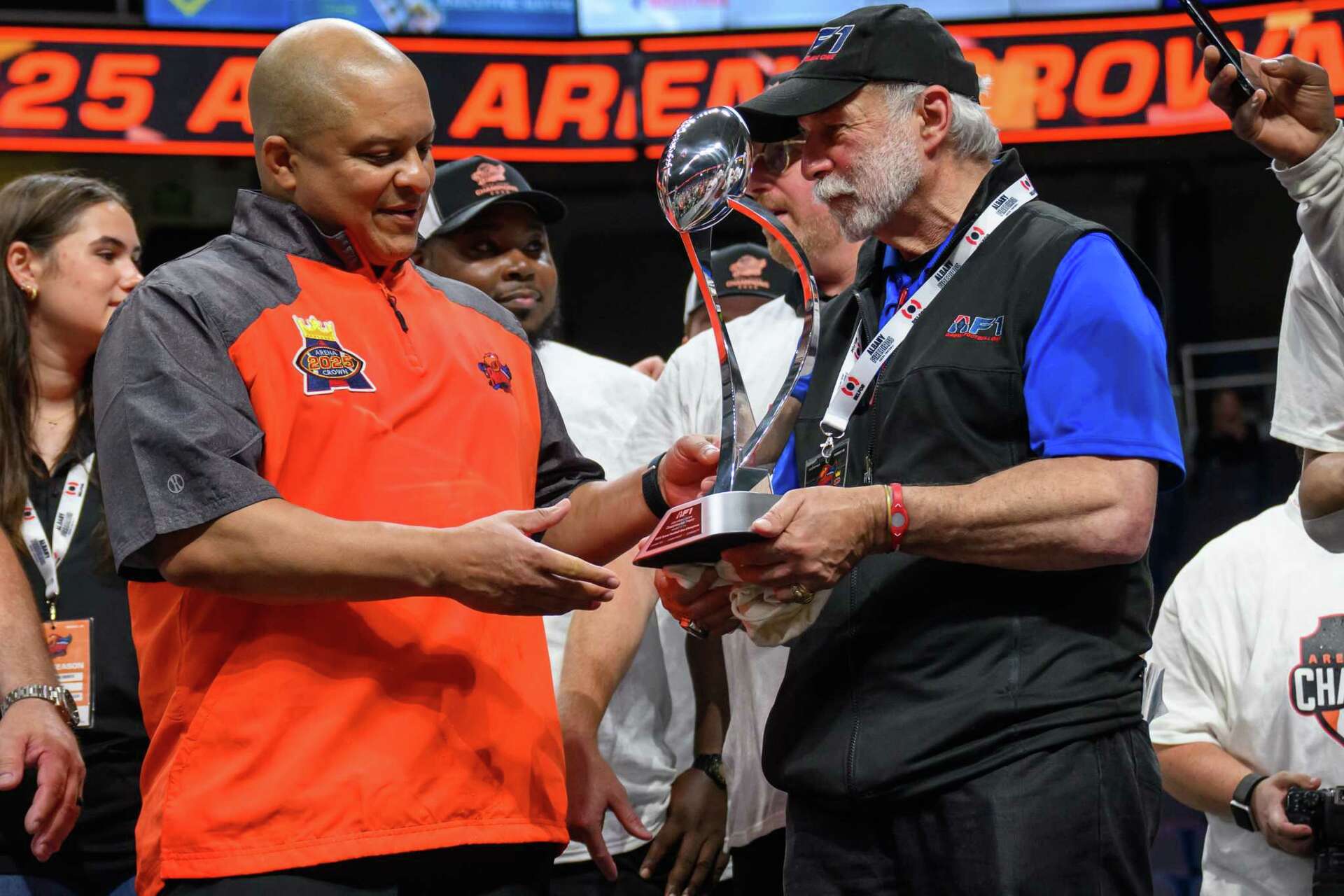 Albany Firebirds cap undefeated season with Arena Football One title
