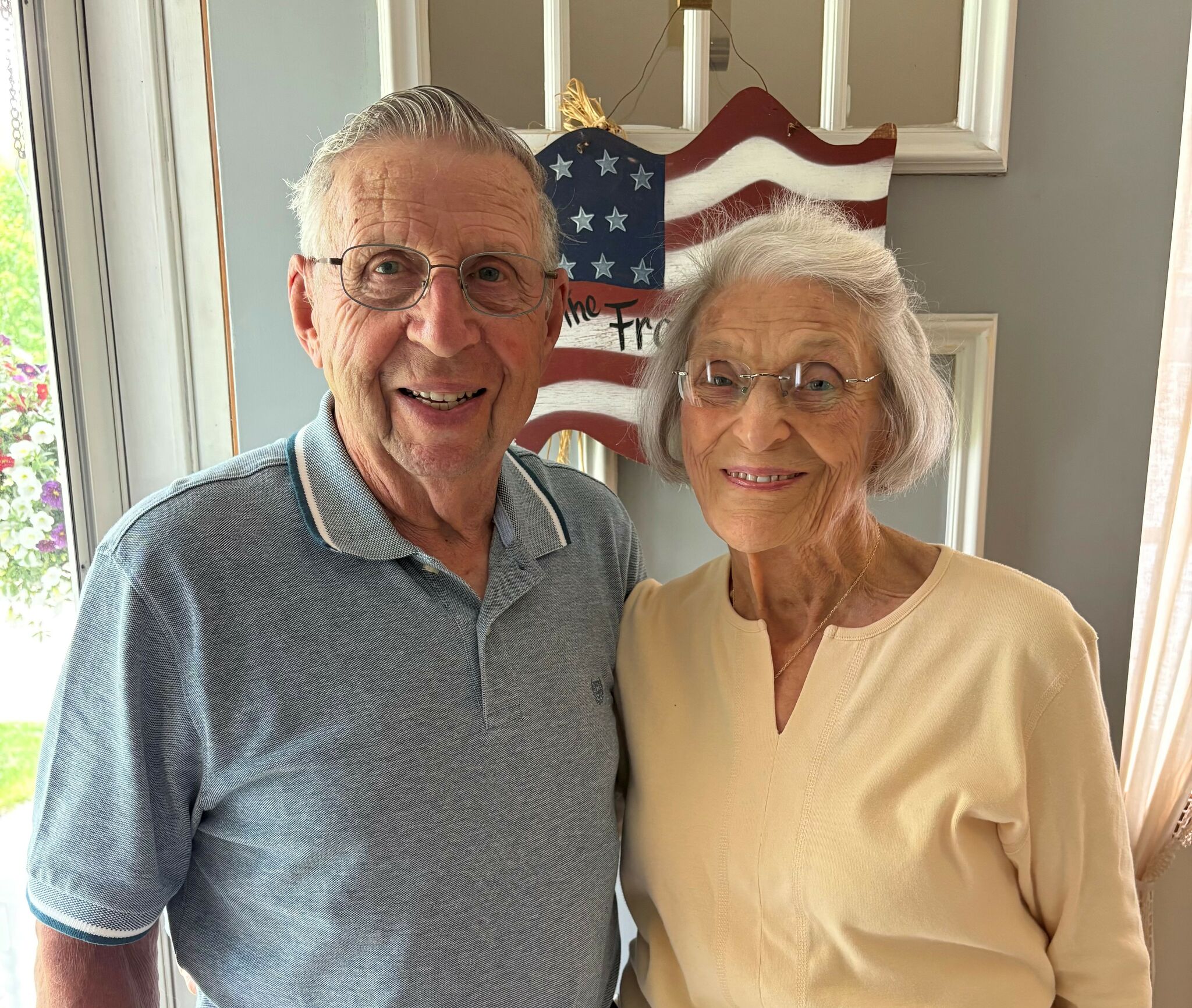 Frosts celebrating 69th wedding anniversary