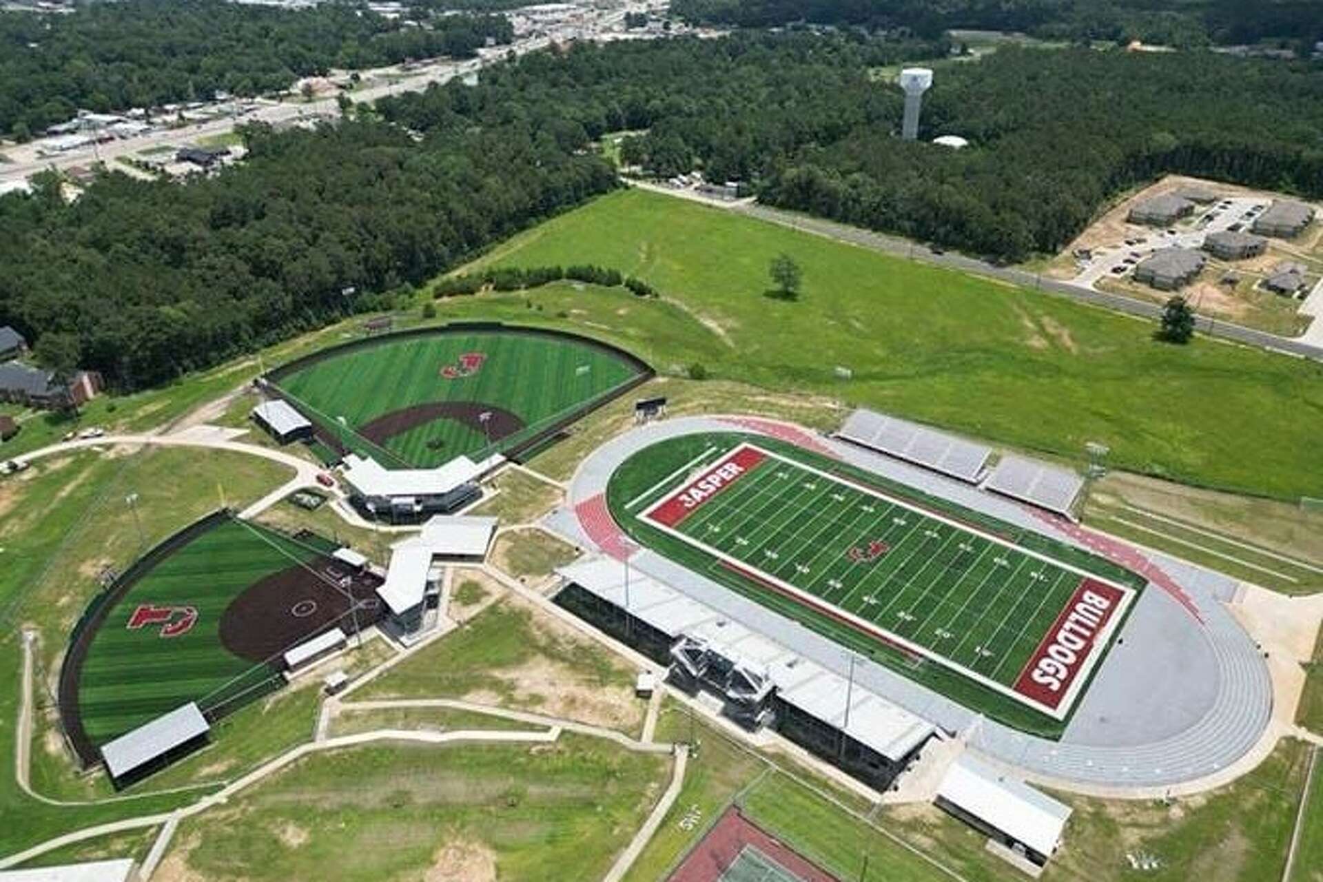 Jasper ISD installs new artificial turf for Bulldogs' athletic fields
