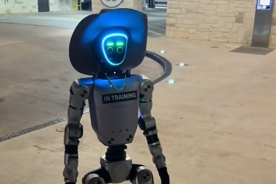 This cowboy-hat robot is Texas’ latest viral sensation