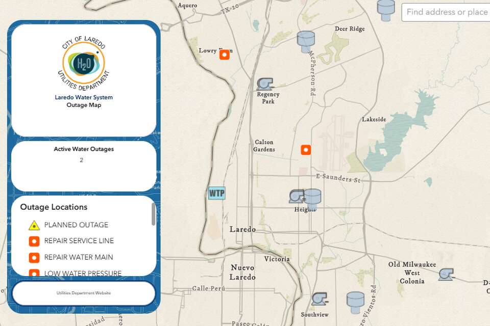 Laredo Utilities Department launches interactive water outage tool