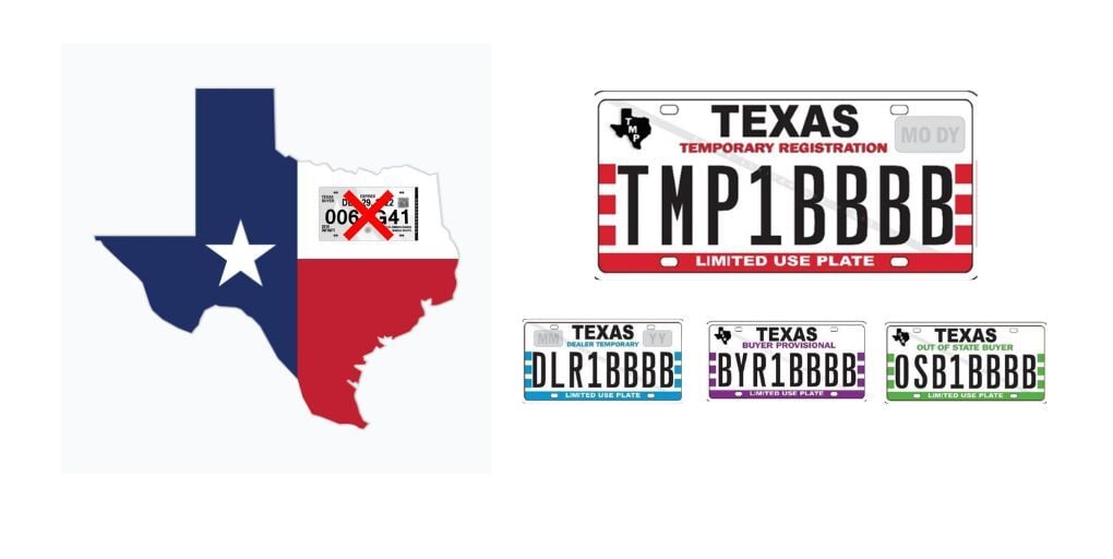 No More Paper Dealer License Plates In Texas