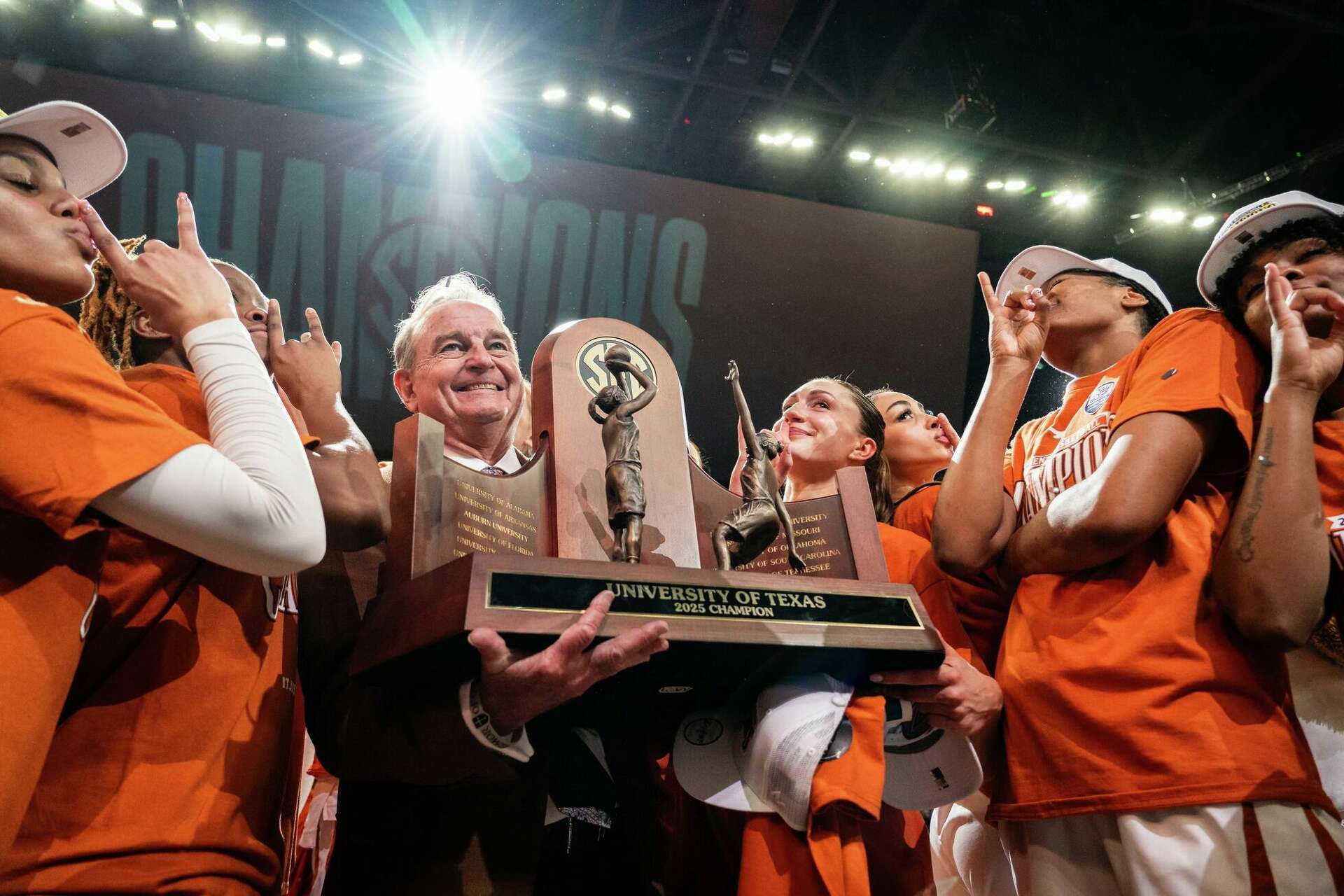 Texas won conference championships during SEC, Big 12 debuts
