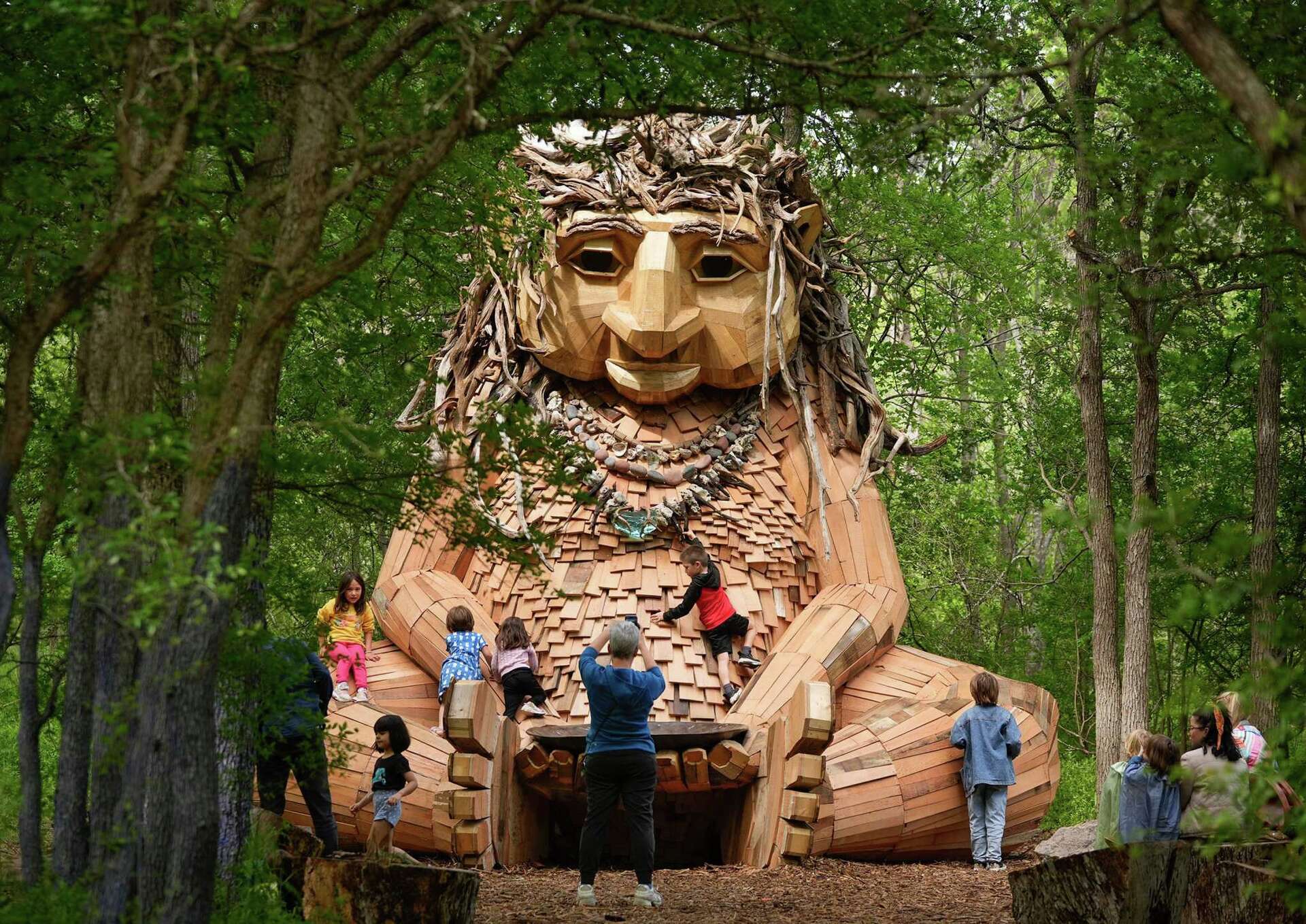 Meet Malin, Austin's new 18-foot-tall troll at Pease Park