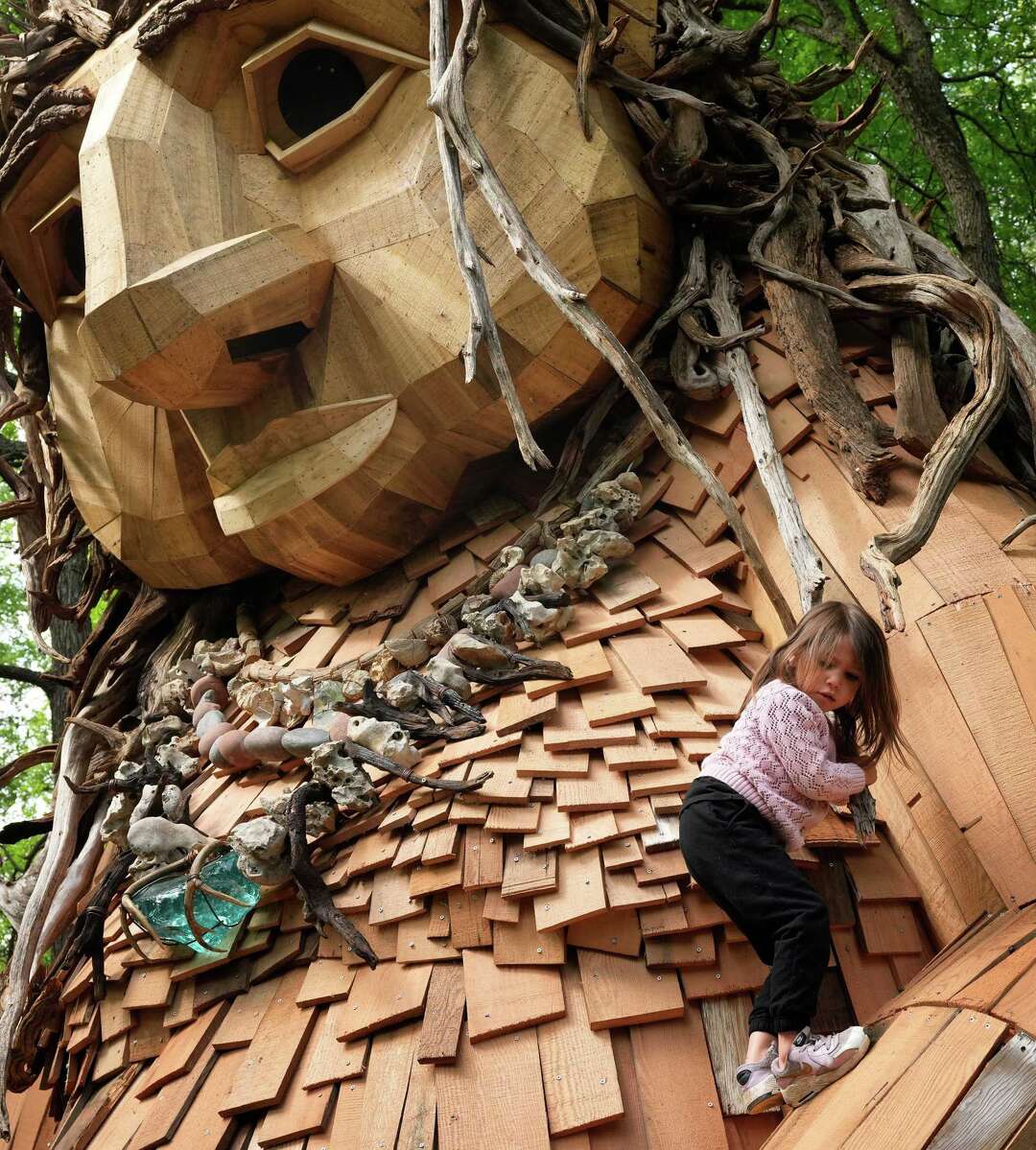 Meet Malin, Austin's new 18-foot-tall troll at Pease Park