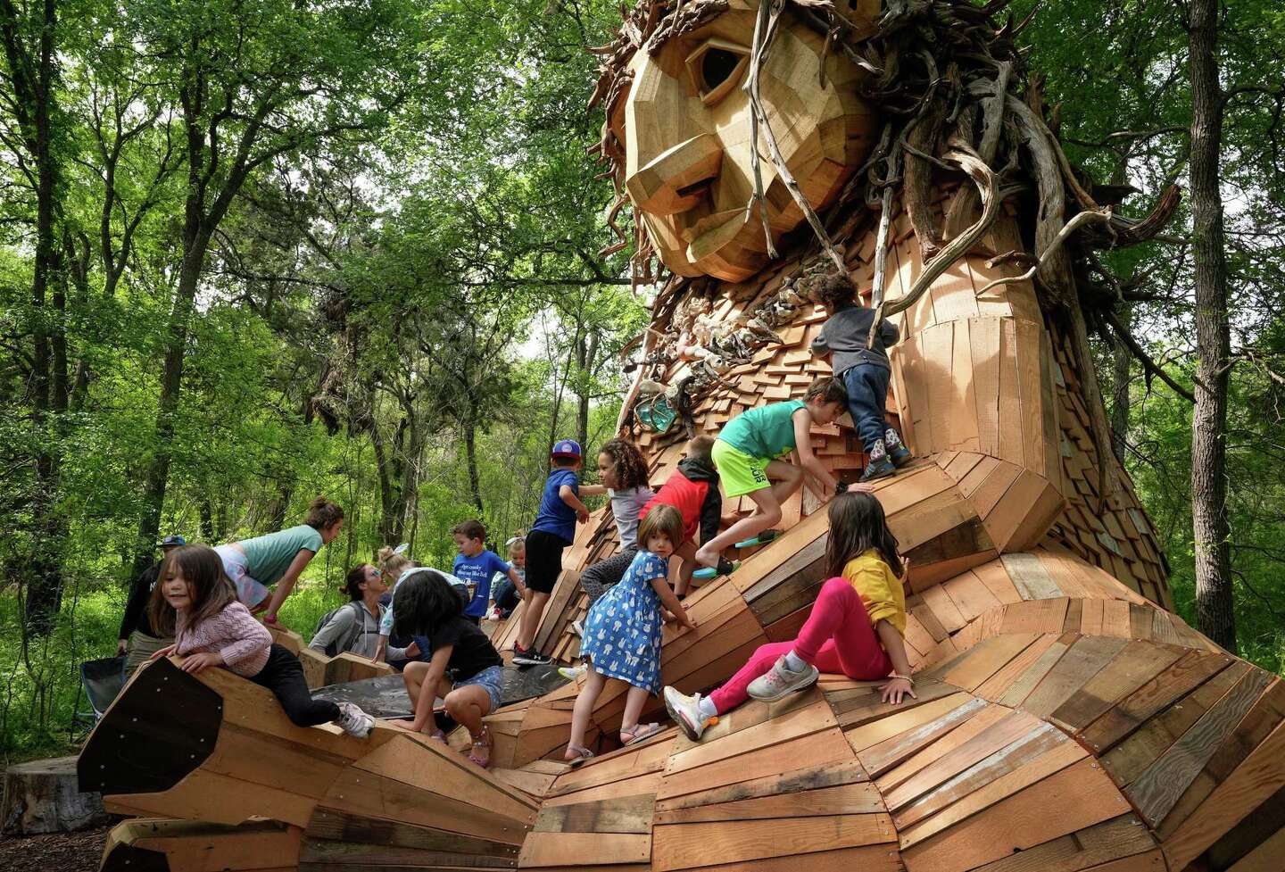 Meet Malin, Austin's new 18-foot-tall troll at Pease Park