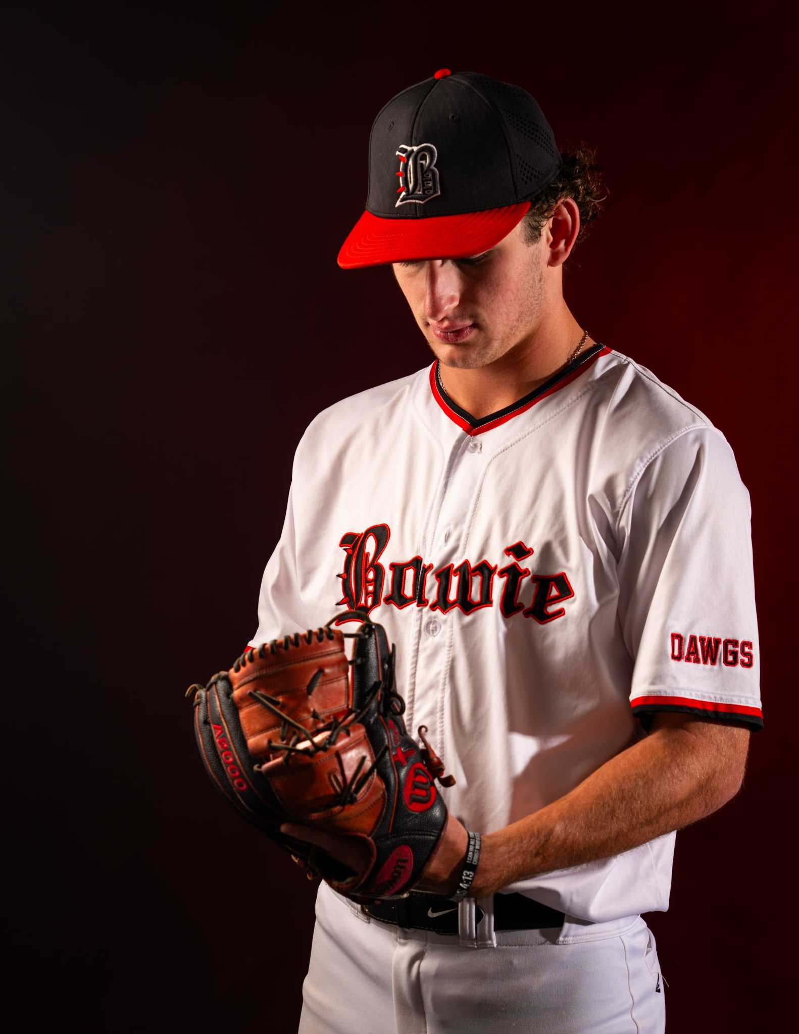 Faces off the field: Cole Miller, senior pitcher, Bowie