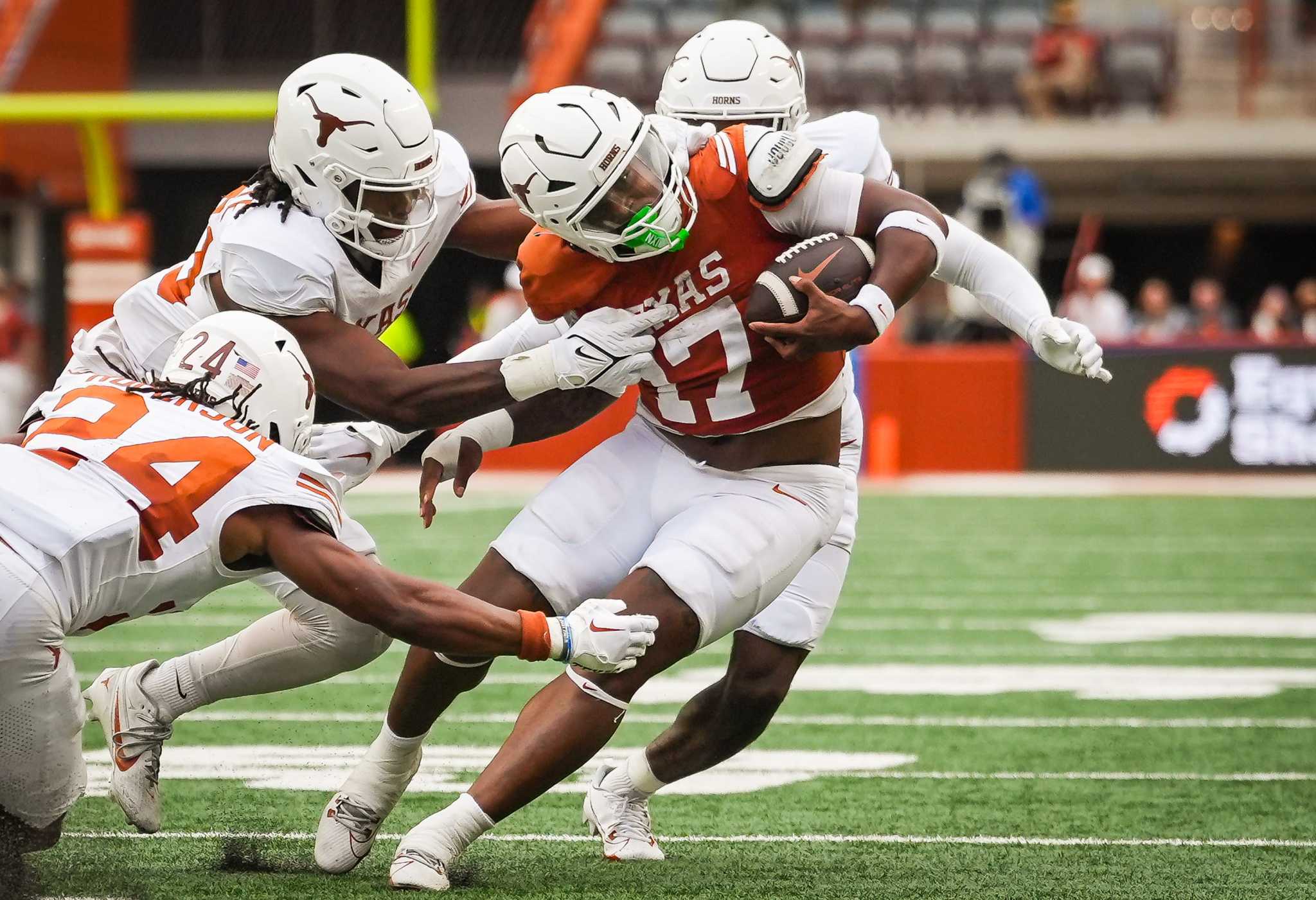 Texas football's spring game focus look at the running game
