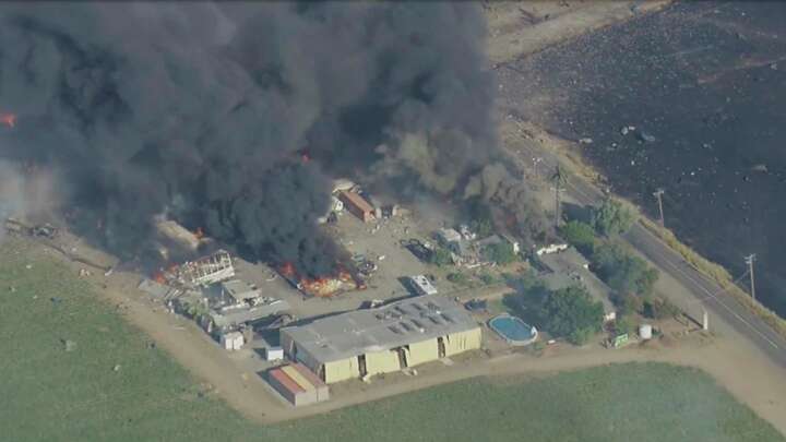Explosion at California fireworks warehouse triggers fire, 7 missing