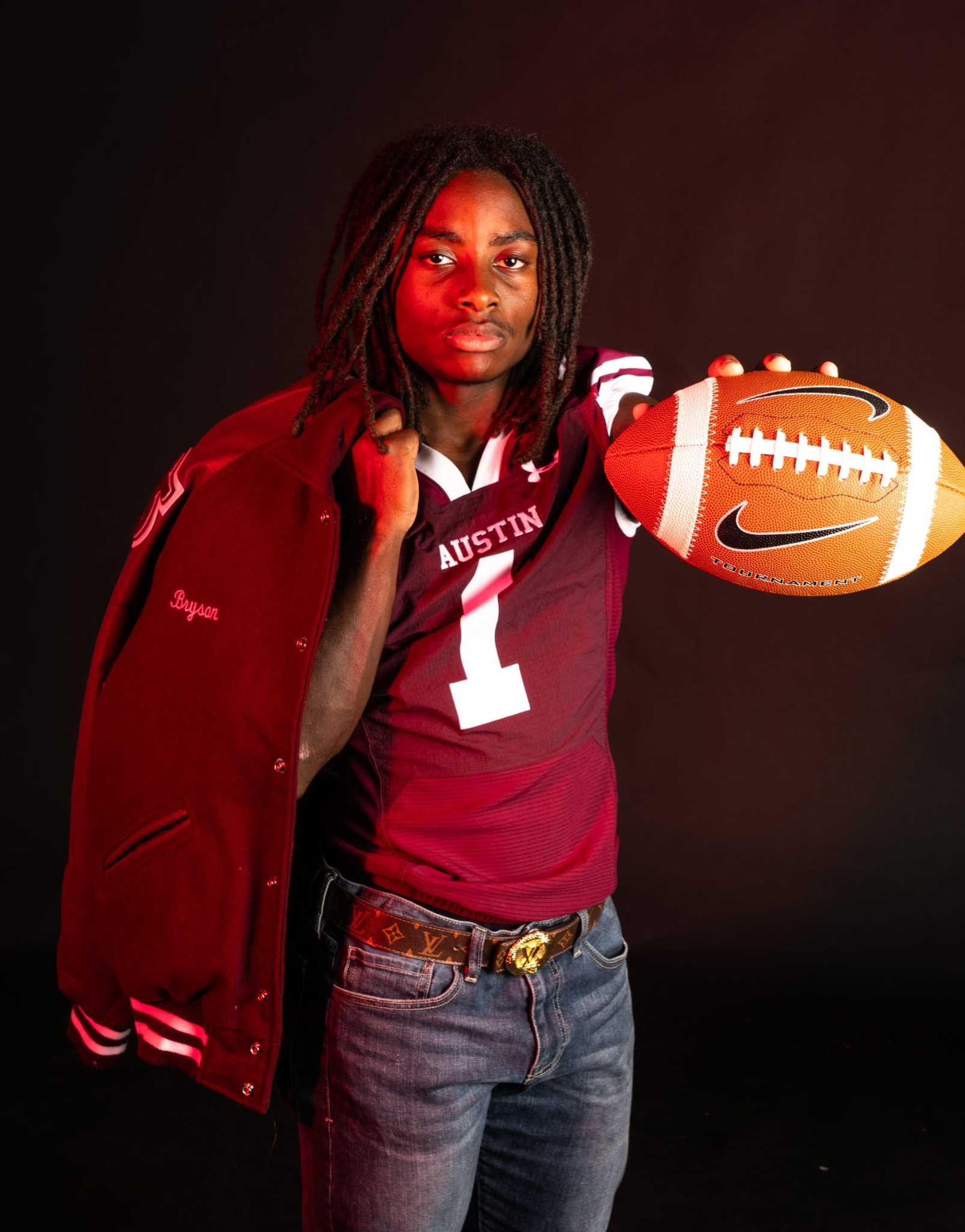 Faces off the field: Bryson Batts, Austin High running back