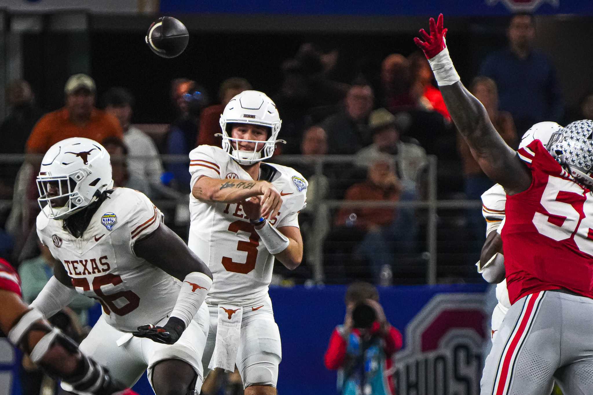 Texas football QB Quinn Ewers to throw at NFL combine