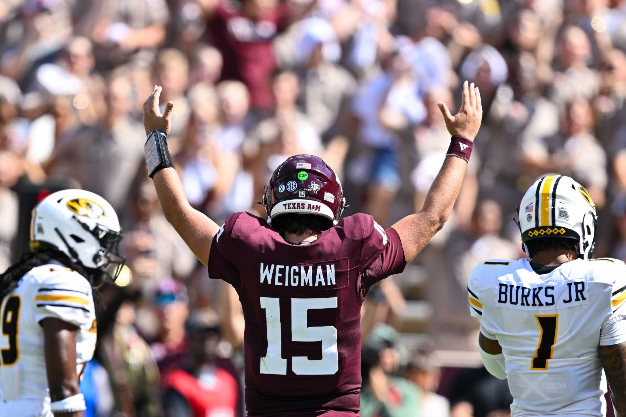 How Texas A&M QB Conner Weigman ripped Missouri, coach Drinkwitz in SEC ...