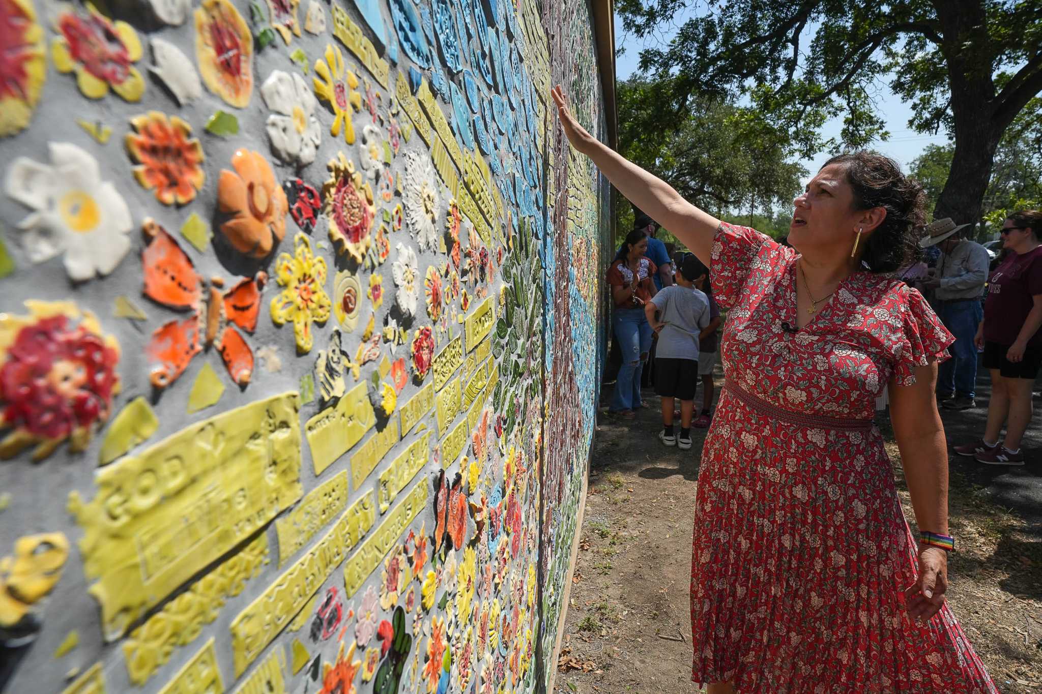 New handmade mosaic mural in Uvalde represents 'the beauty that is in ...