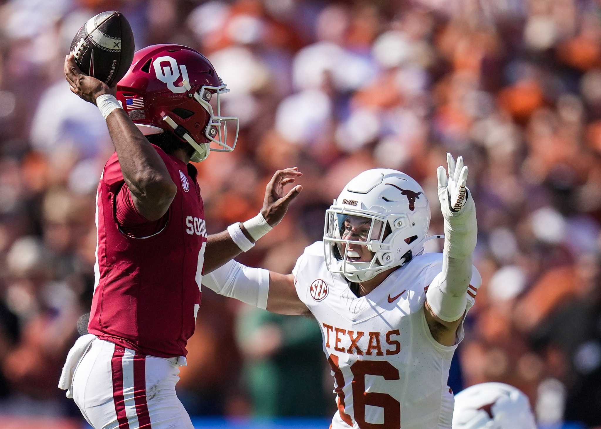 What's the Red River Rivalry scouting report for Texas, Oklahoma?