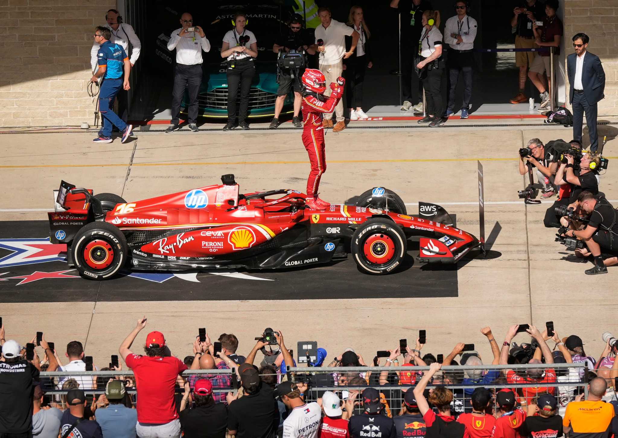 Ferrari's Charles Leclerc wins Formula One race at U.S. Grand Prix