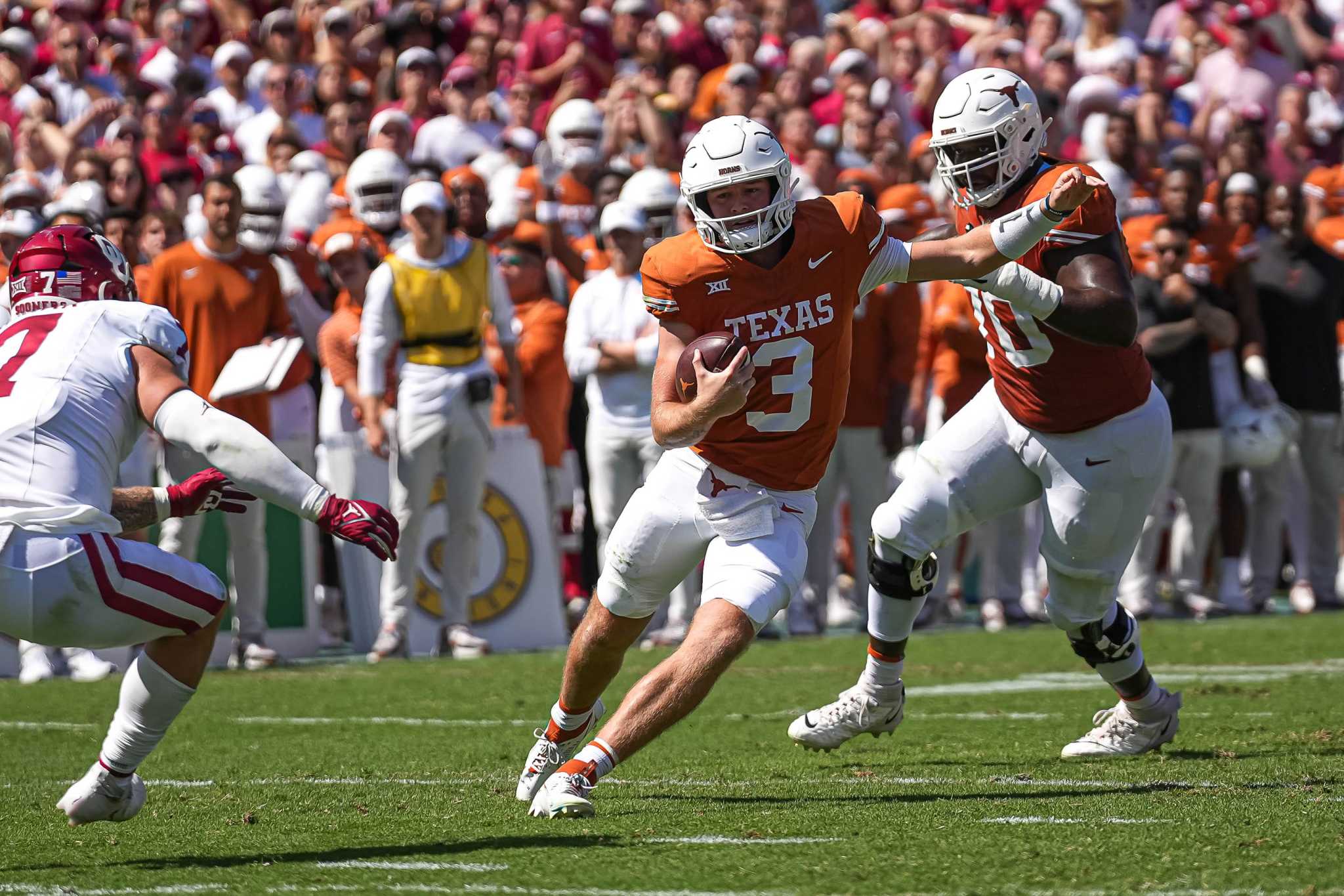 What channel is Texas football vs. Oklahoma on? Time, TV schedule for ...