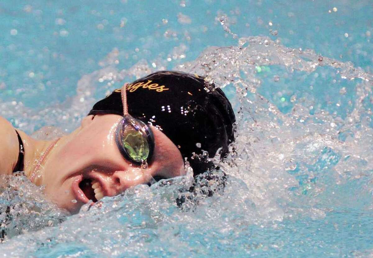 Trumbull 6th at State Open girls swimming meet