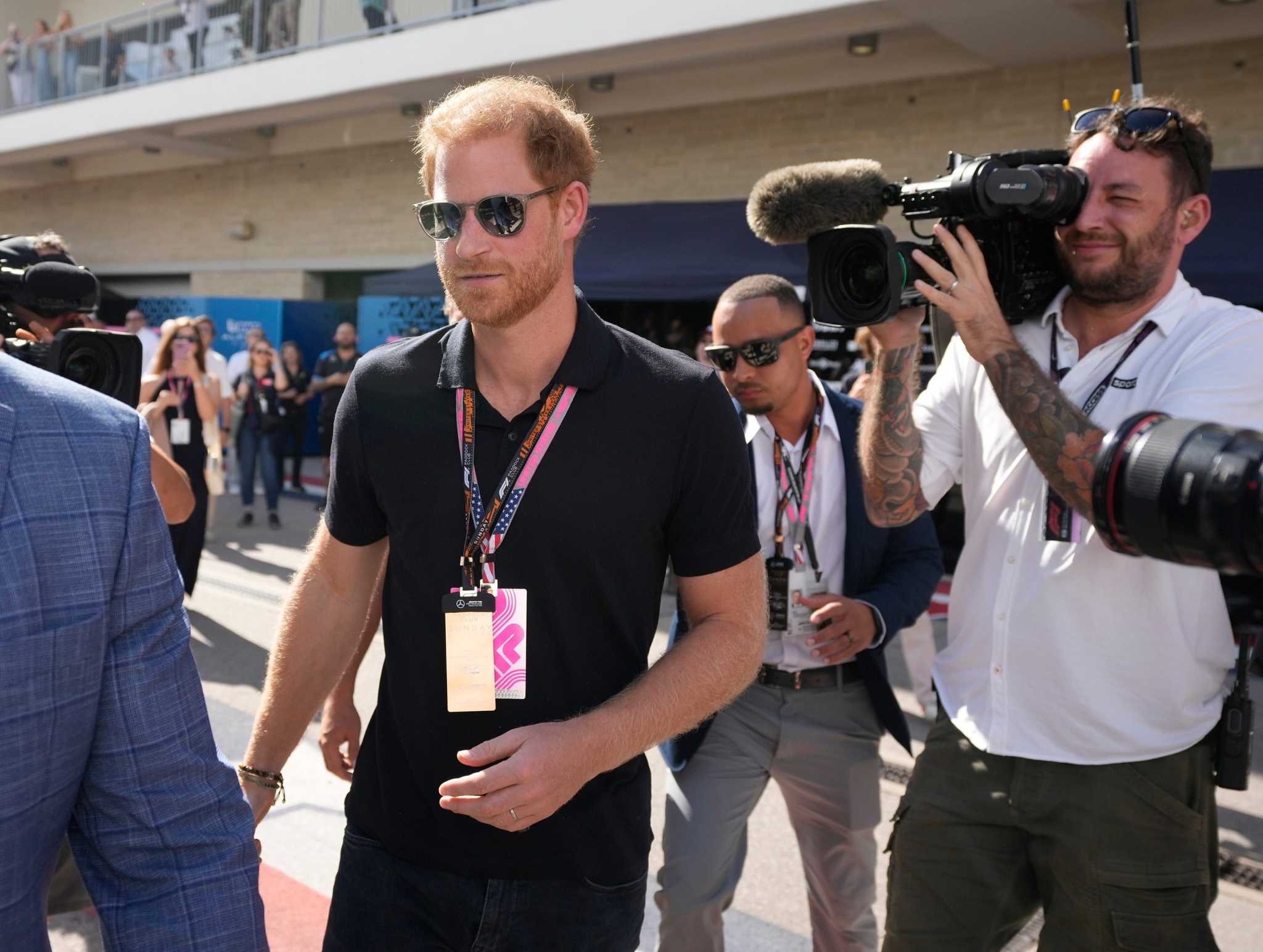 Prince Harry visits Mercedes-AMG team at F1 U.S. Grand Prix in Austin