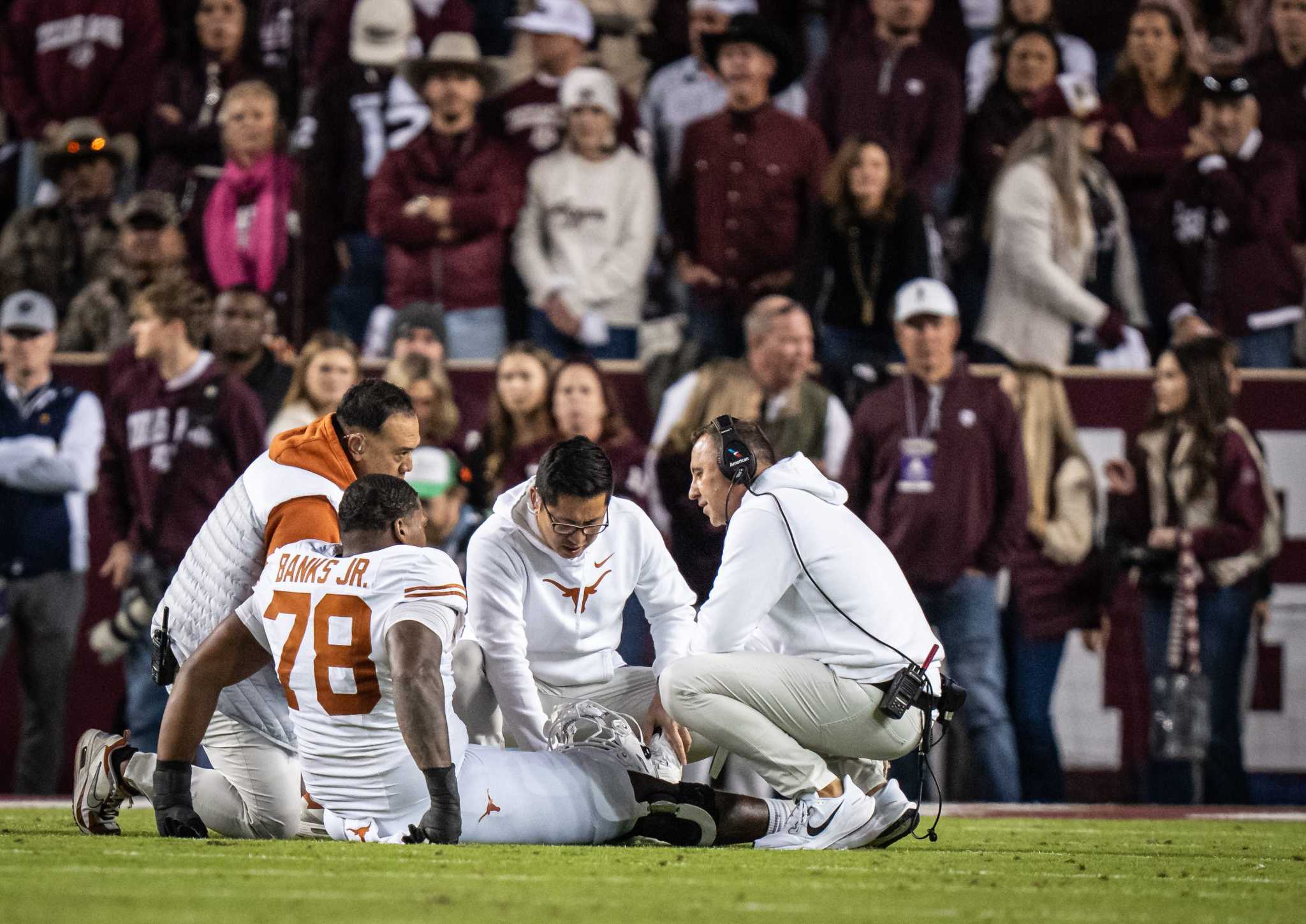 Texas football's Kelvin Banks confident in ankle ahead of CFP game vs ...