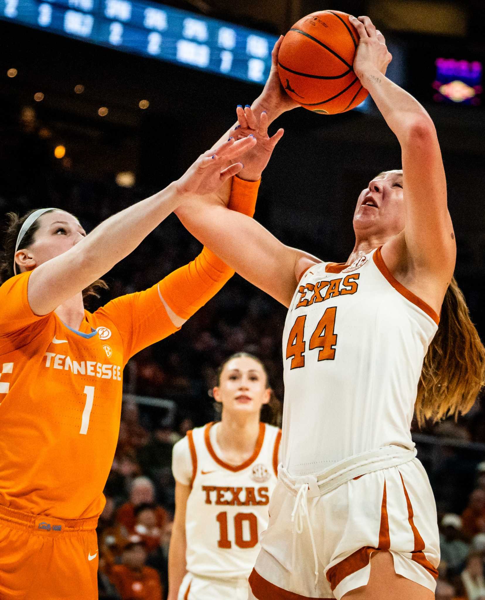 Texas women's basketball found a way on a tough night vs Tennessee