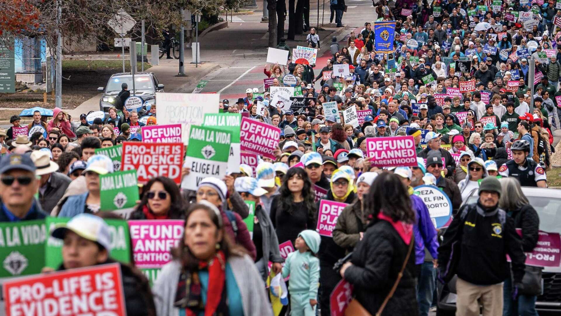 Thousands march in anti-abortion Rally for Life at Texas Capitol