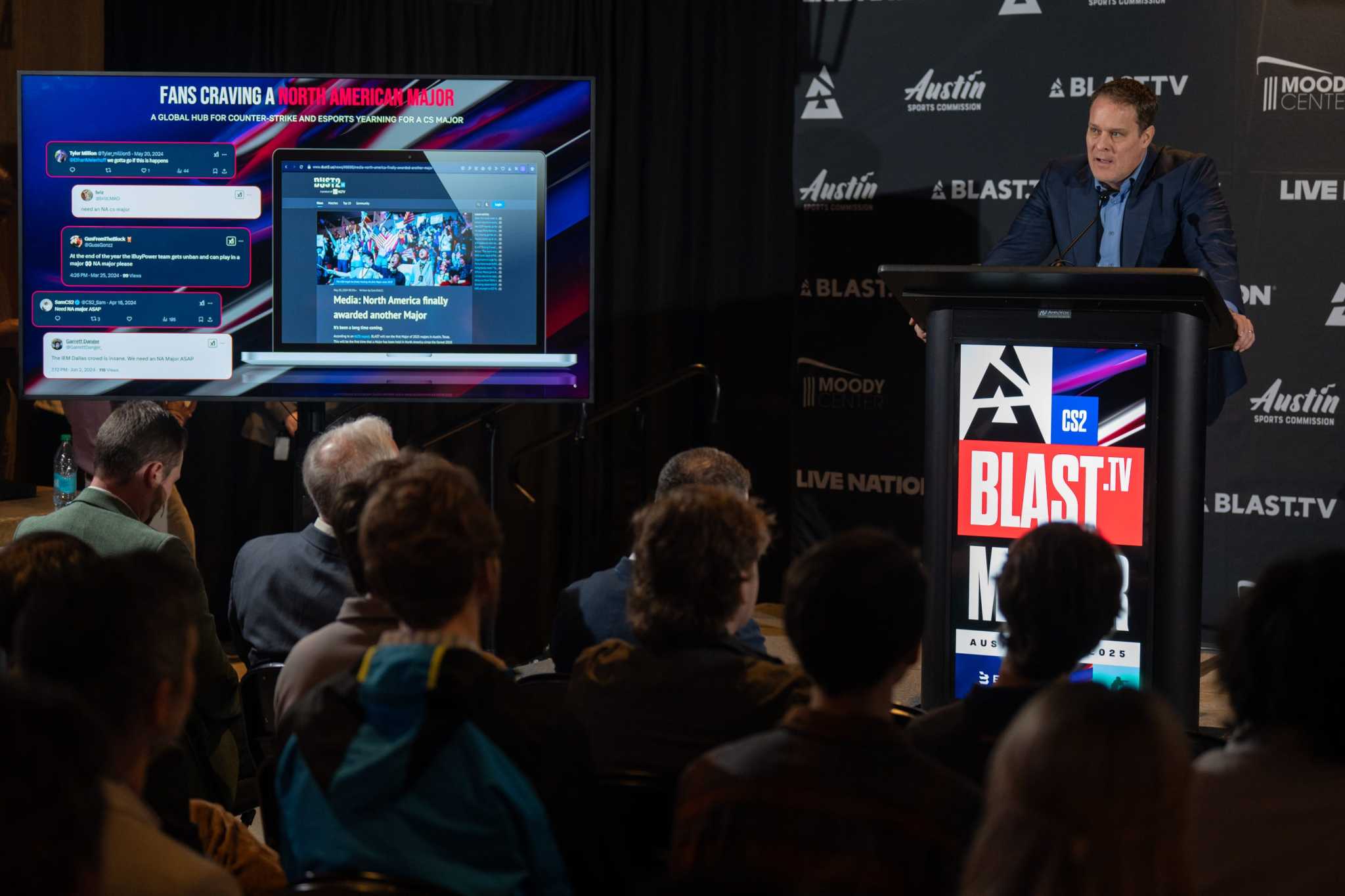 Check out the Counter-Strike Austin Major launch event at Moody Center