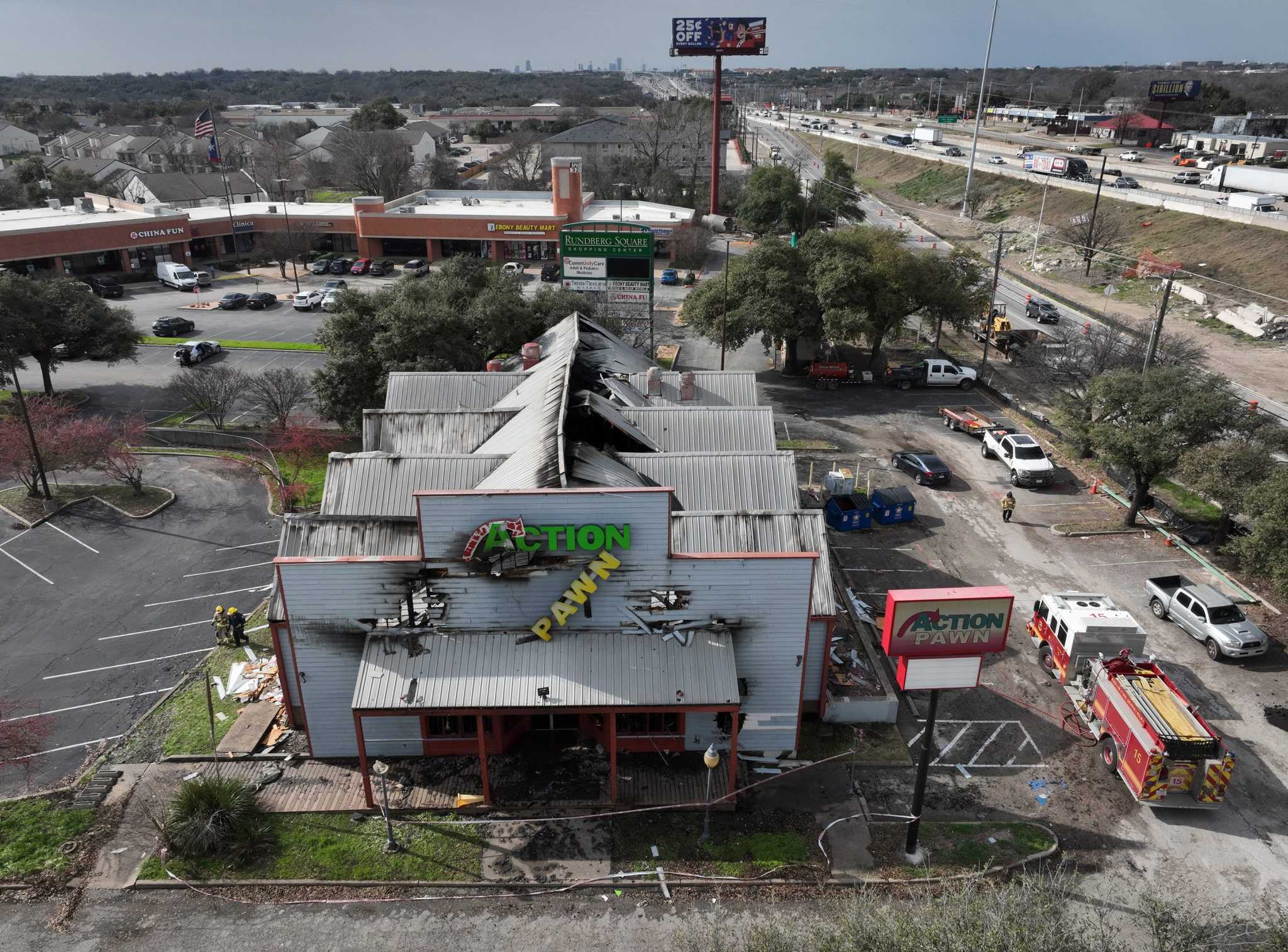 Action Pawn in North Austin destroyed by fire, see the damage