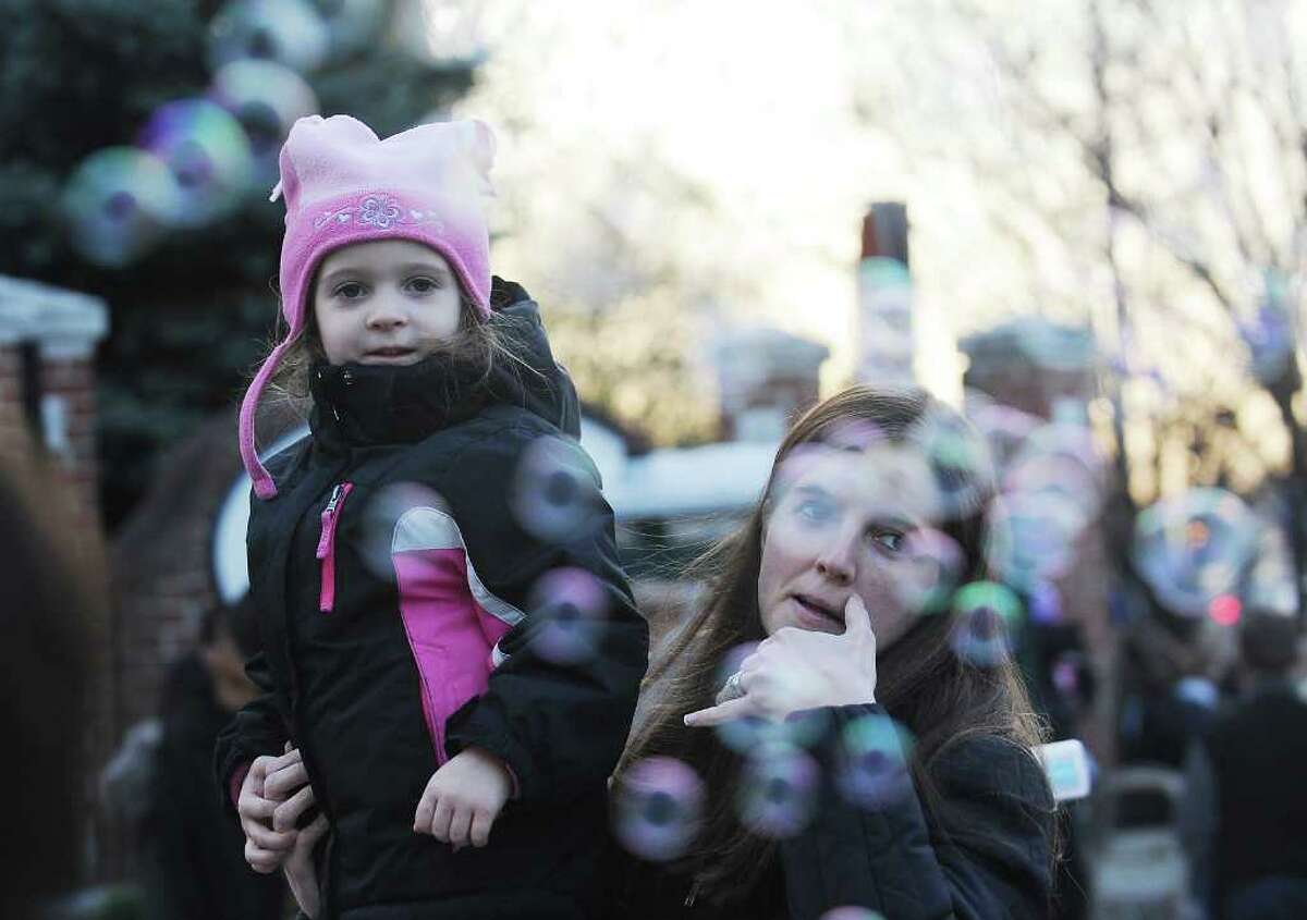 Hot air fills downtown Stamford