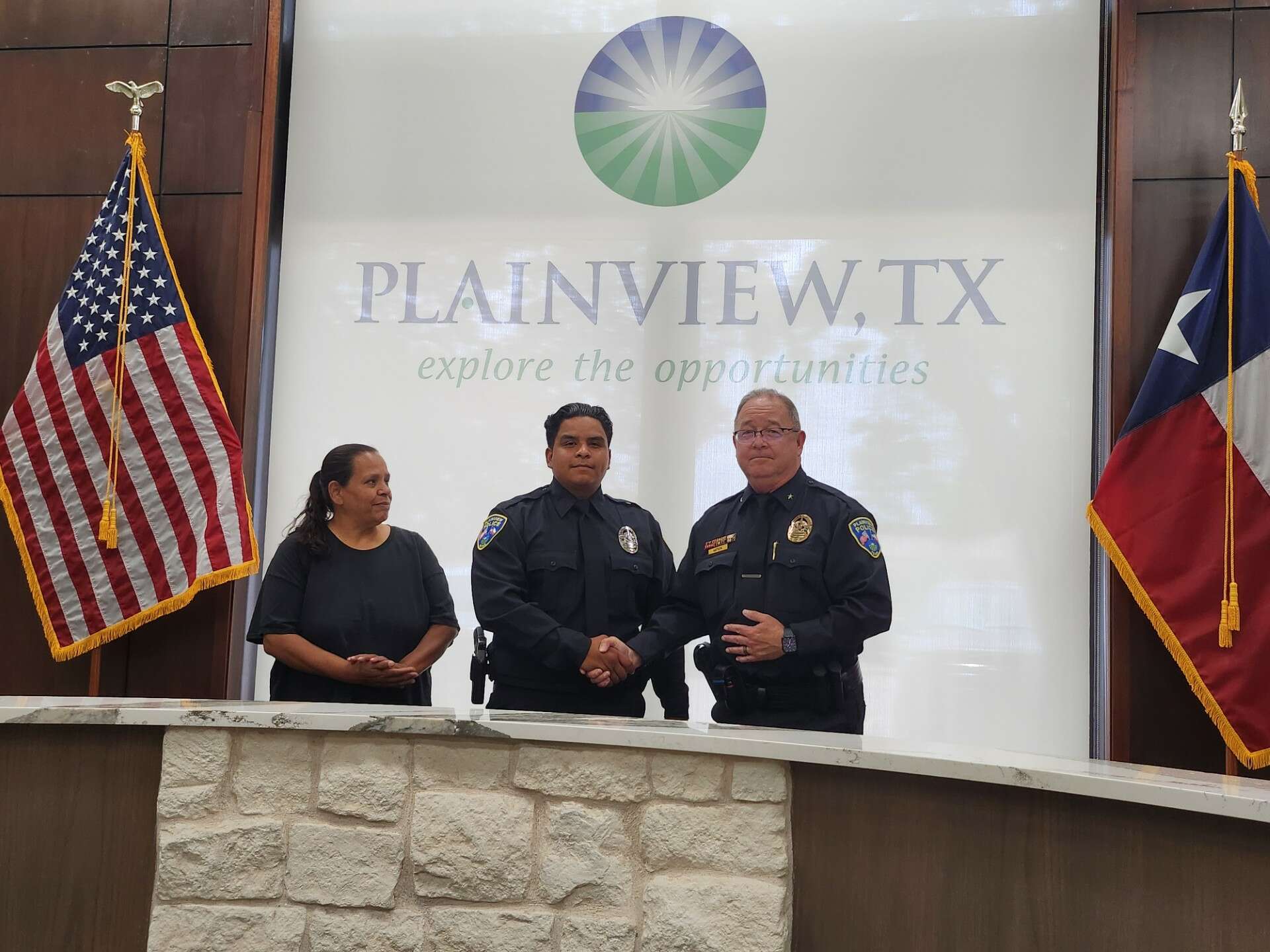 Plainview Police Department swears in 2 new officers