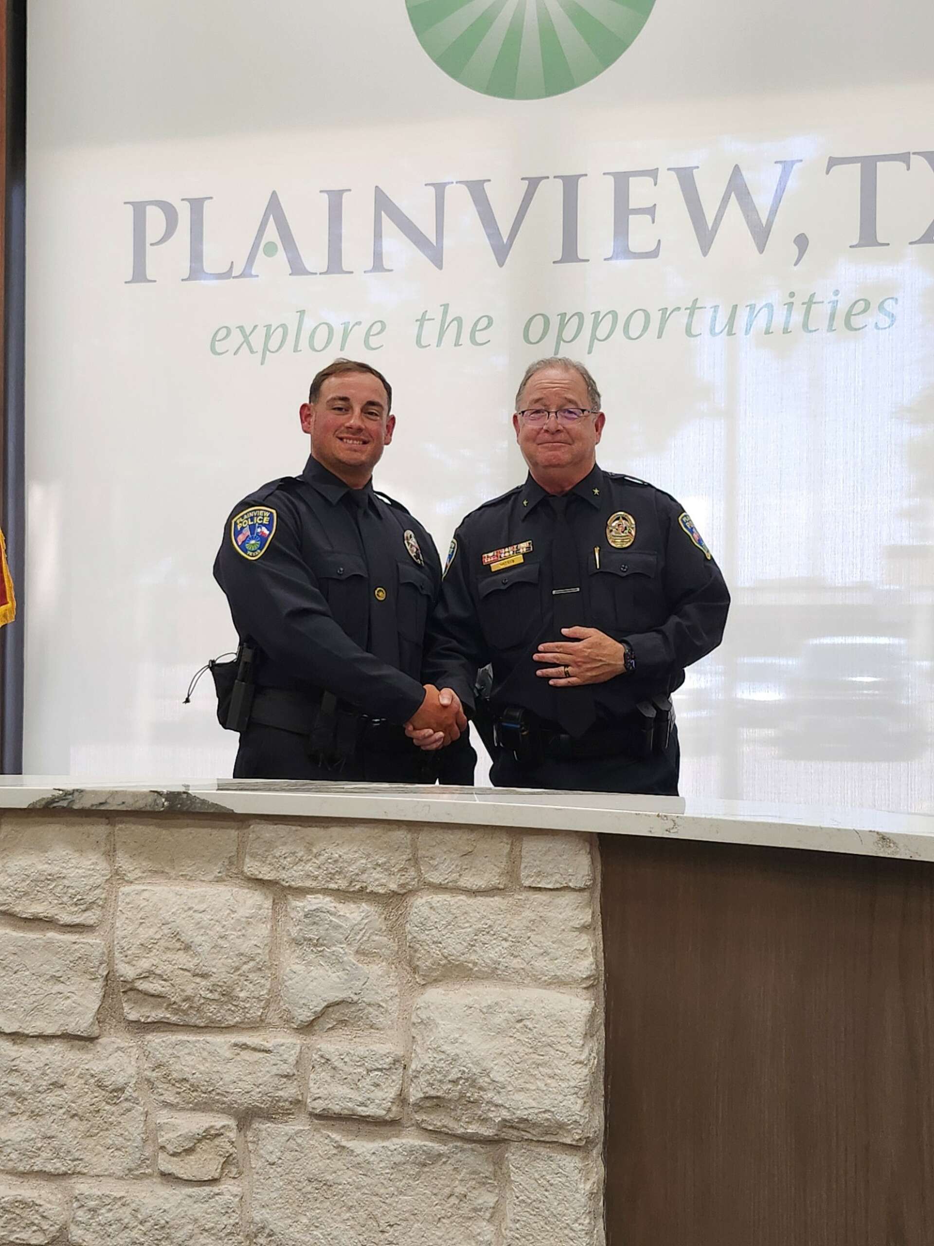 Plainview Police Department swears in 2 new officers