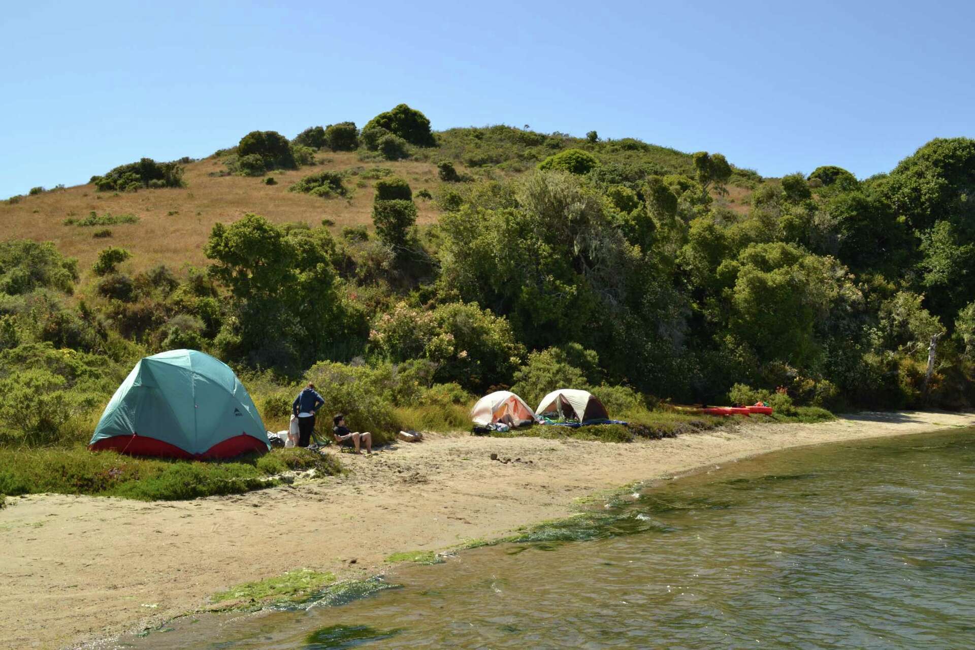 This perfect Bay Area beach campsite is accessible only by kayak