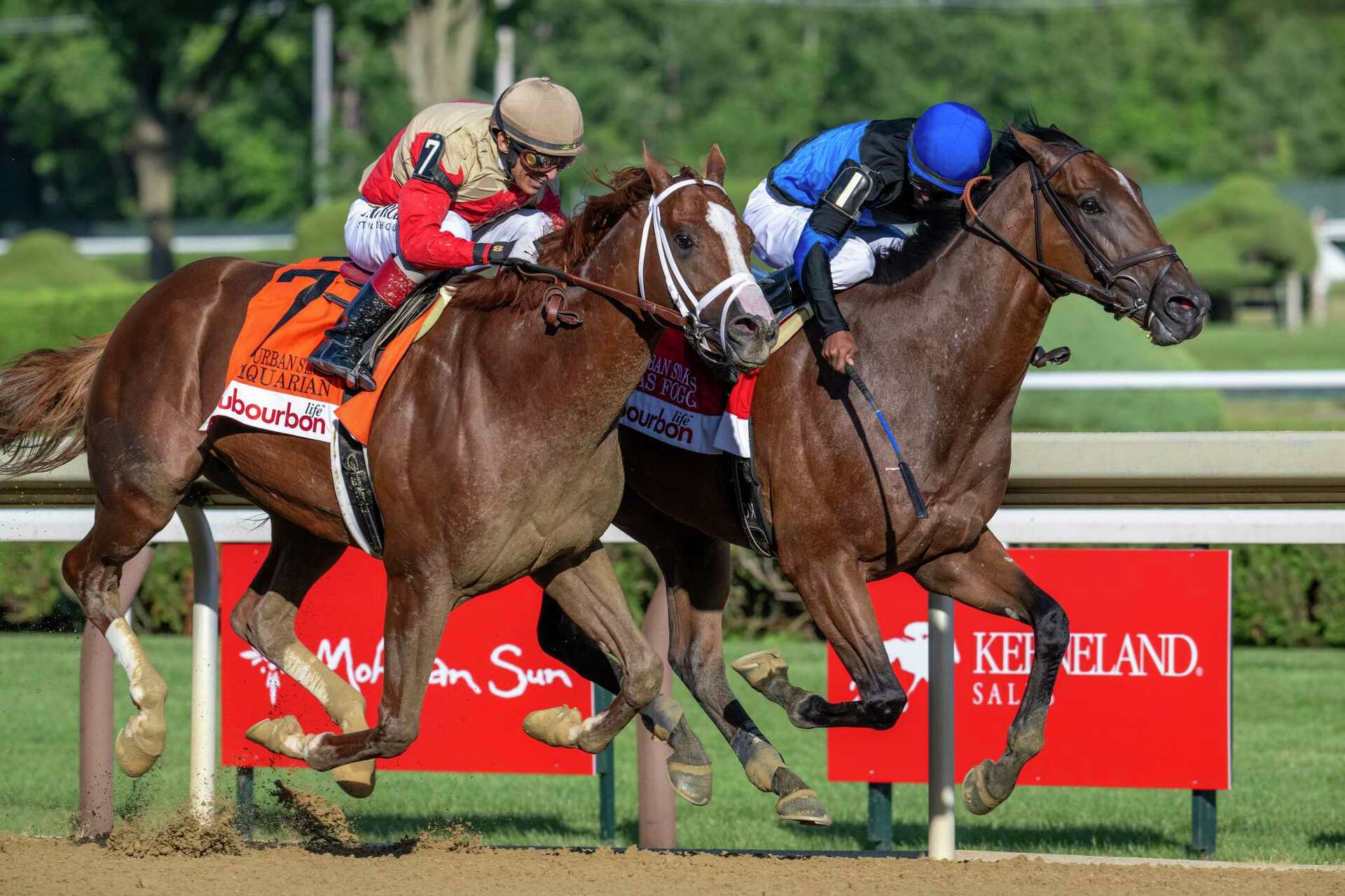 Phileas Fogg wins Suburban during Saratoga's July 4th Festival
