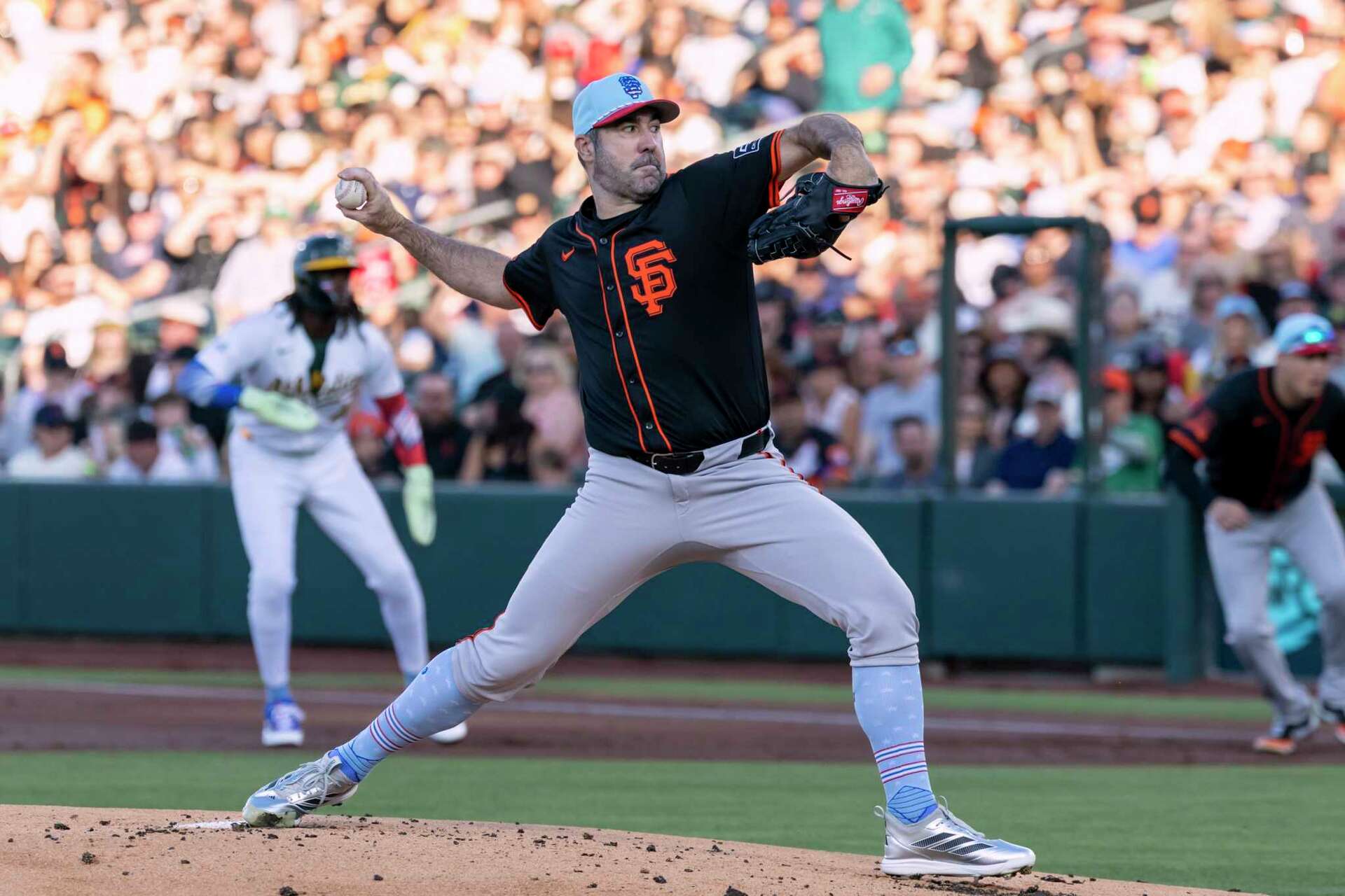 Giants crushed by A’s as Justin Verlander’s winless streak reaches 14