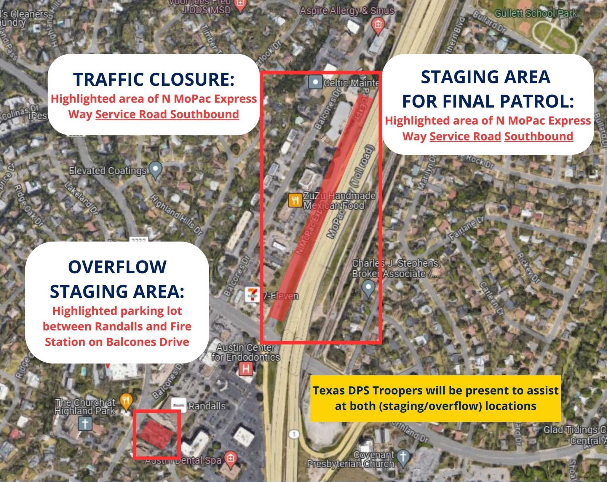 See map of procession route for fallen Austin police officer Jorge ...