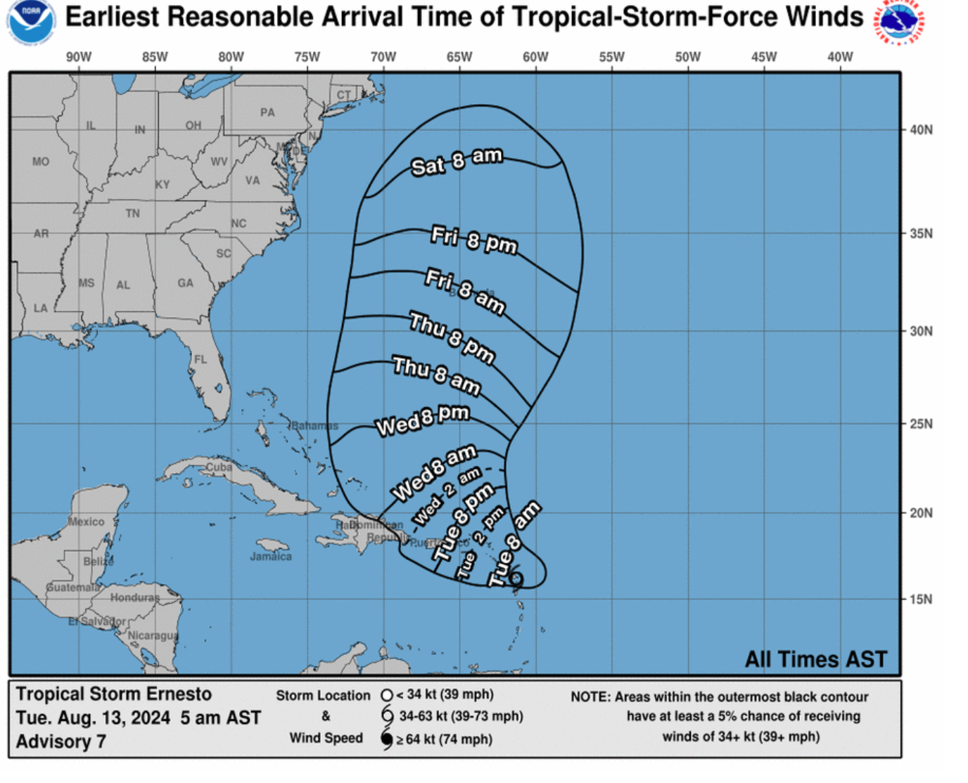 Where is Tropical Storm Ernesto? Track path, spaghetti models