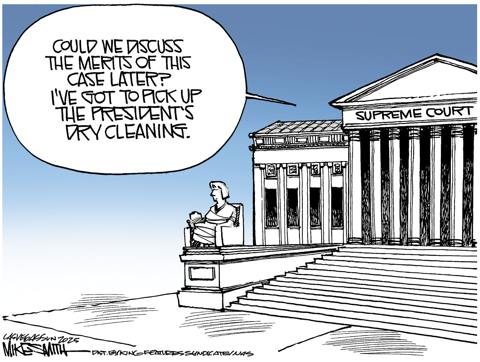 Opinion cartoon: On the docket