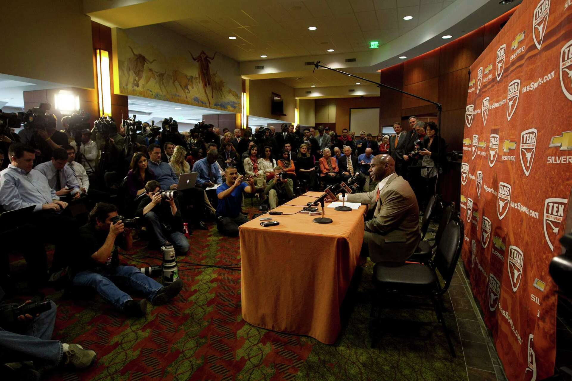 Texas football hired Charlie Strong to replace coach Mack Brown