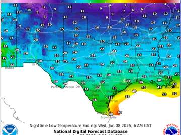 Polar vortex to hit Texas: 4 maps show how cold it'll get next week