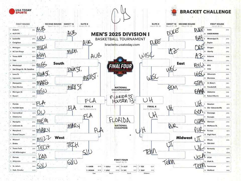NCAA Tournament bracket update: How our men's Sweet 16 predictions look