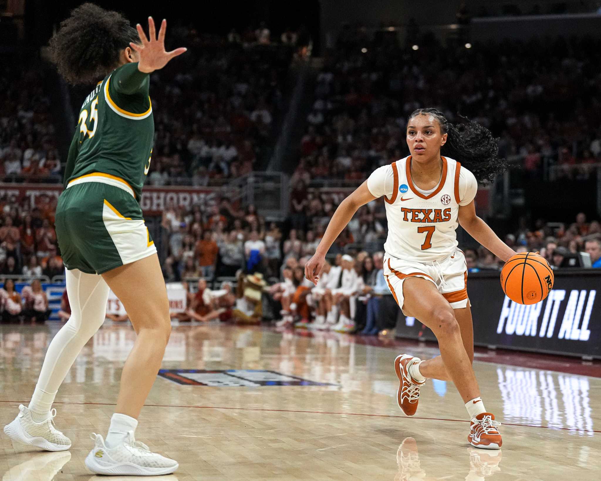 Texas bench looms large in NCAA Tournament win against W&M